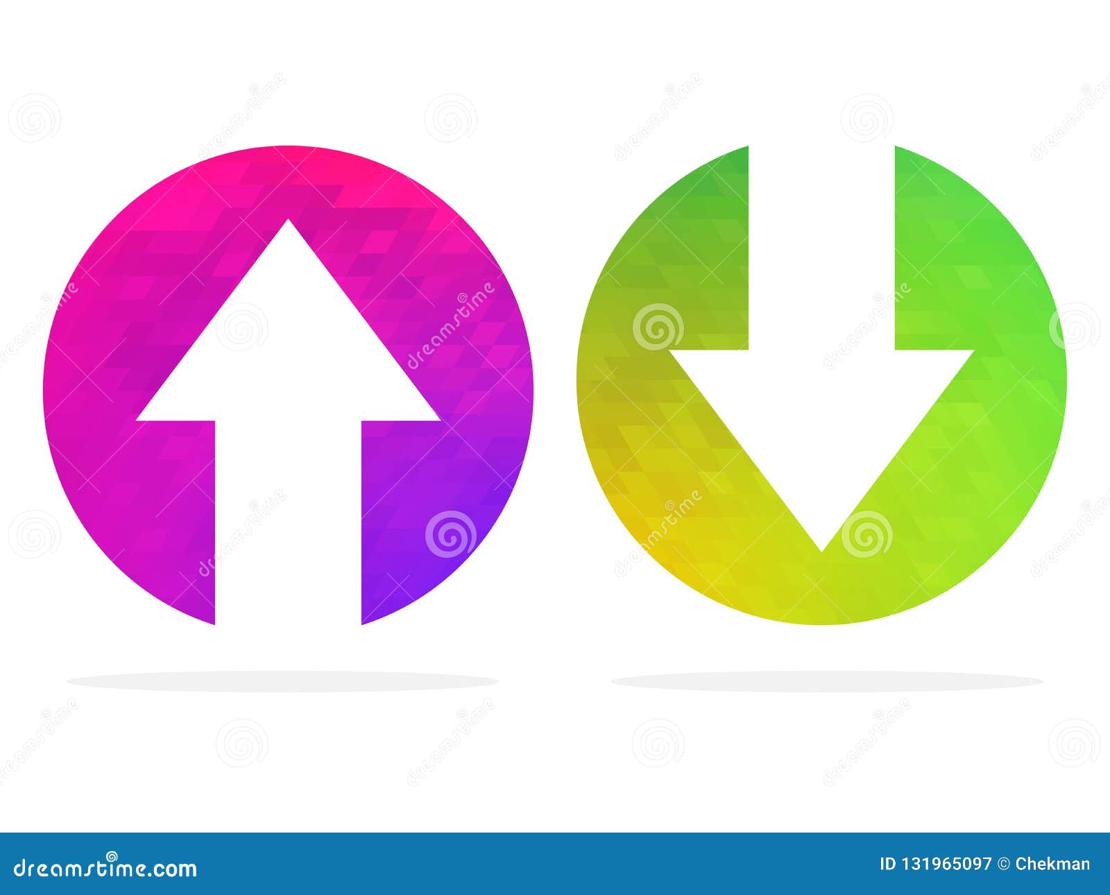 Up and Down Arrows. Vector Illustration Stock Illustration ...