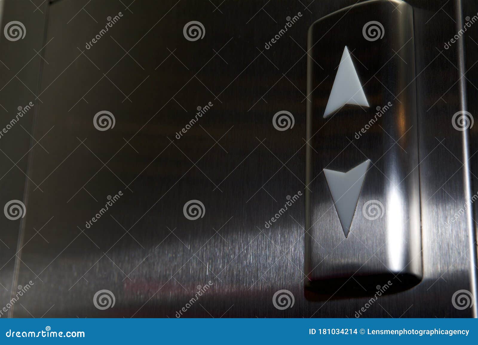 Up and Down Buttons on an Elevator. Stock Photo - Image of arrow ...