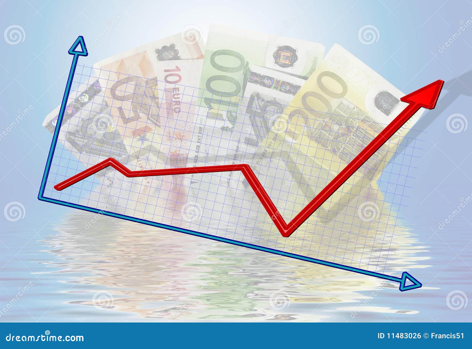 Up and down economy stock illustration. Illustration of bank - 11483026