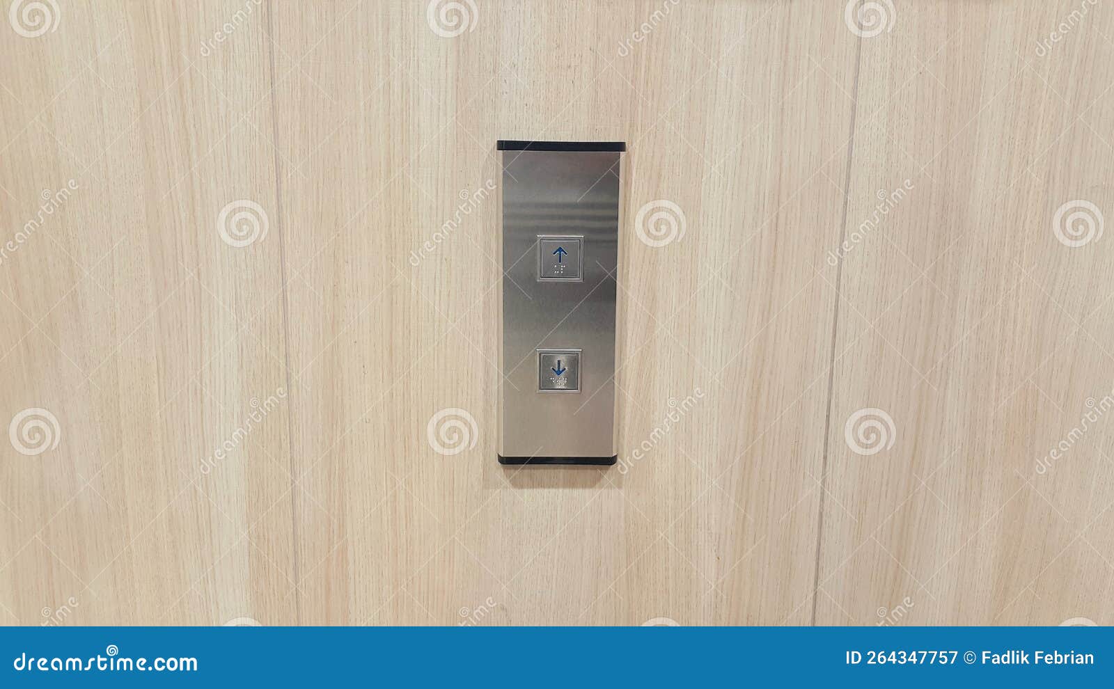 Up Down Elevator Buttons on the Wall Stock Image - Image of close ...