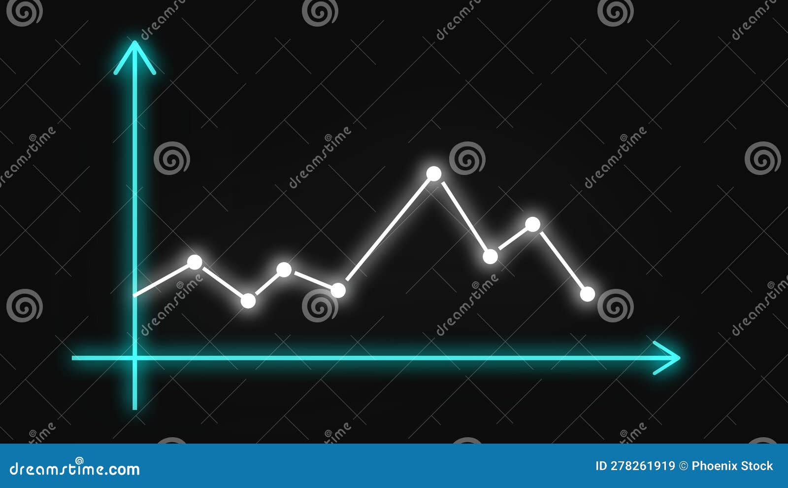 Up-down Going Trade Graph Animation in High Quality Stock Illustration ...