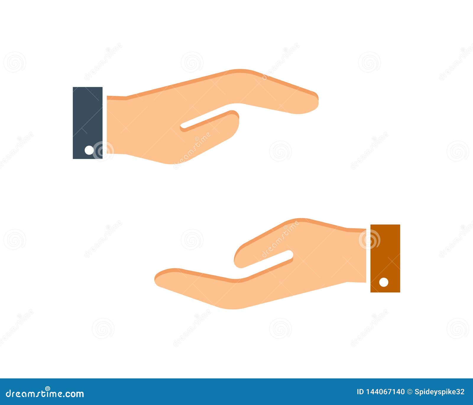 Up and down hand icon stock illustration. Illustration of empty - 144067140