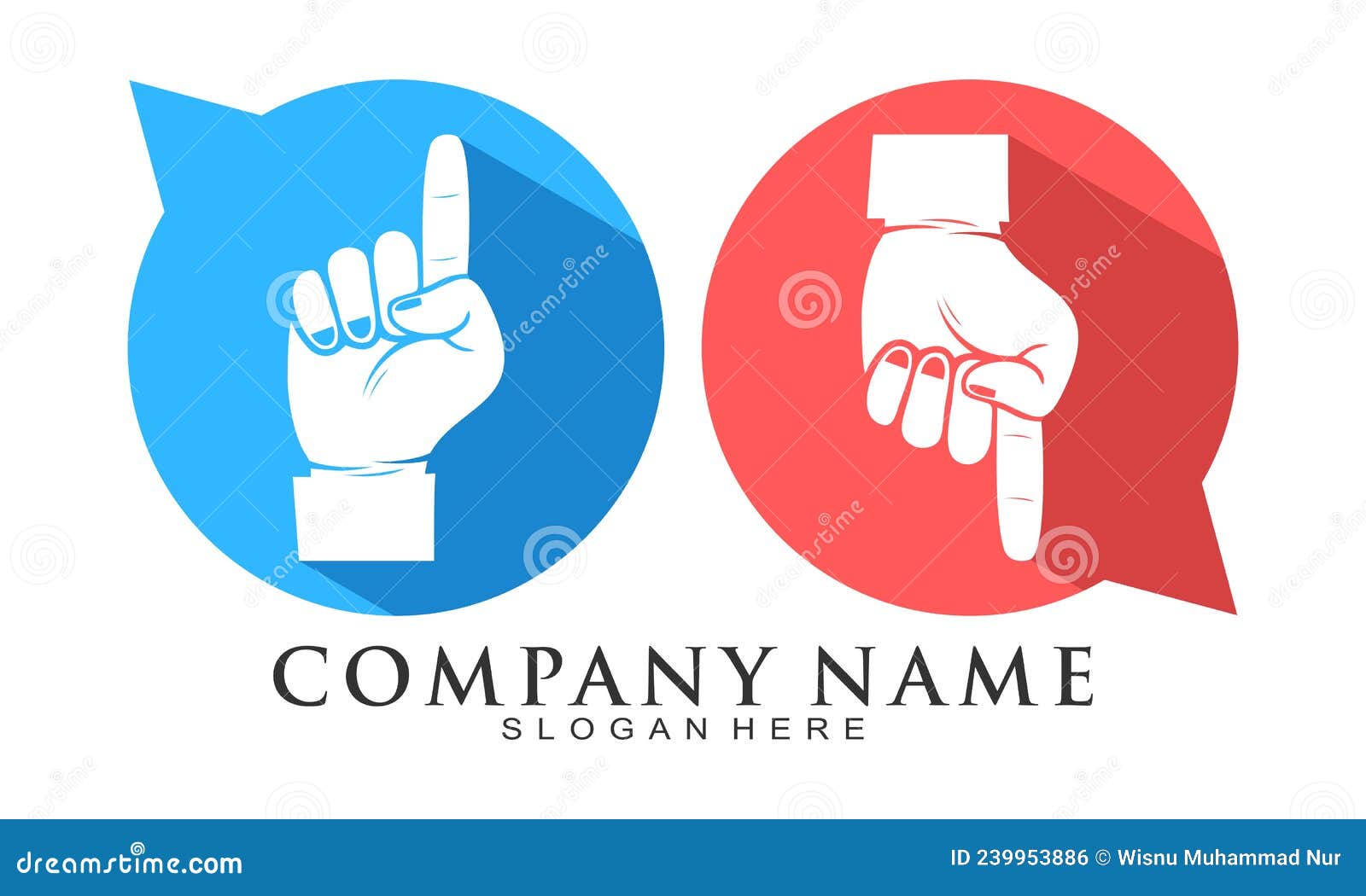 Up and Down Hand Pointing Vector Logo Stock Vector - Illustration of ...