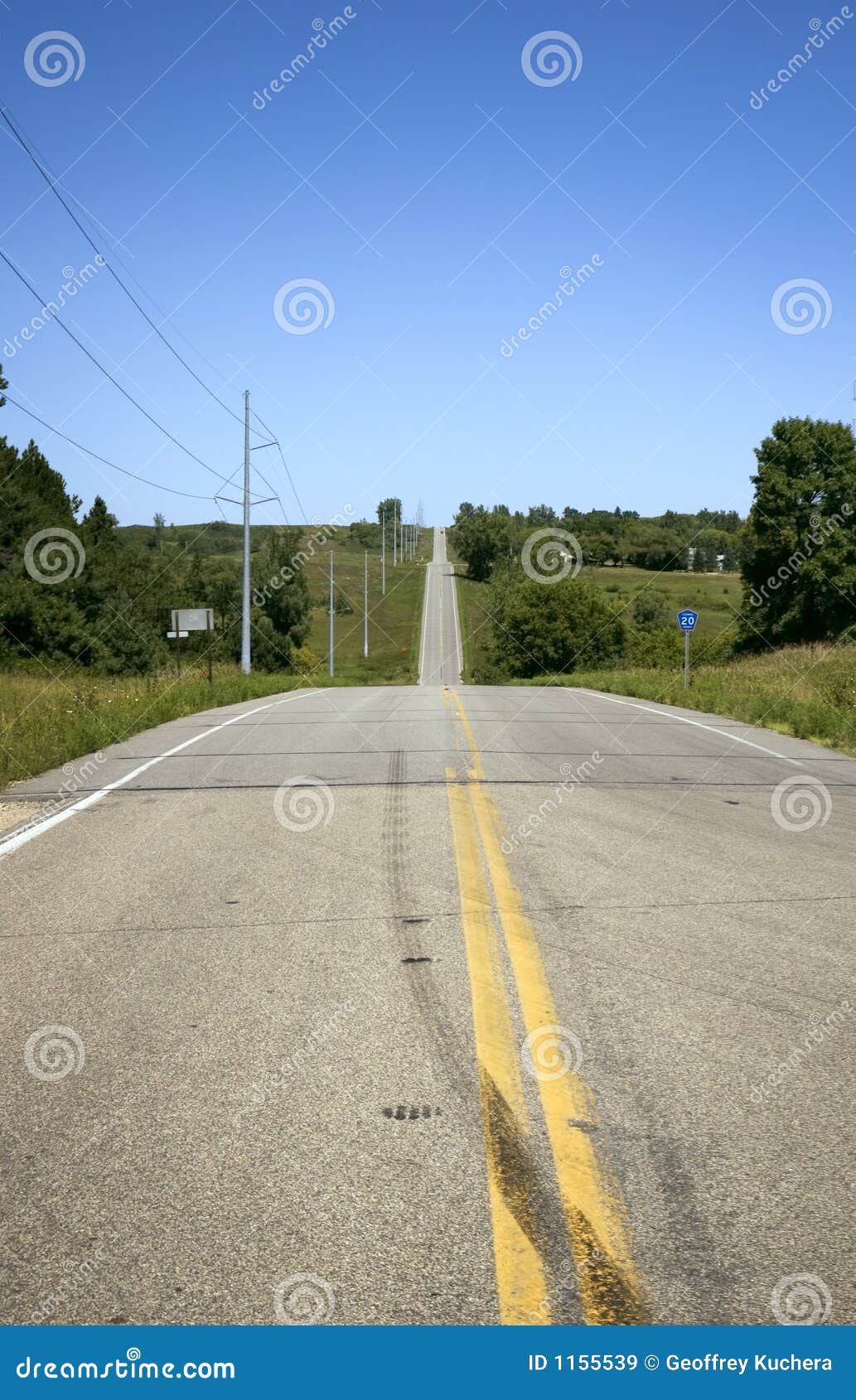 Up and Down Road stock image. Image of distance, rural - 1155539