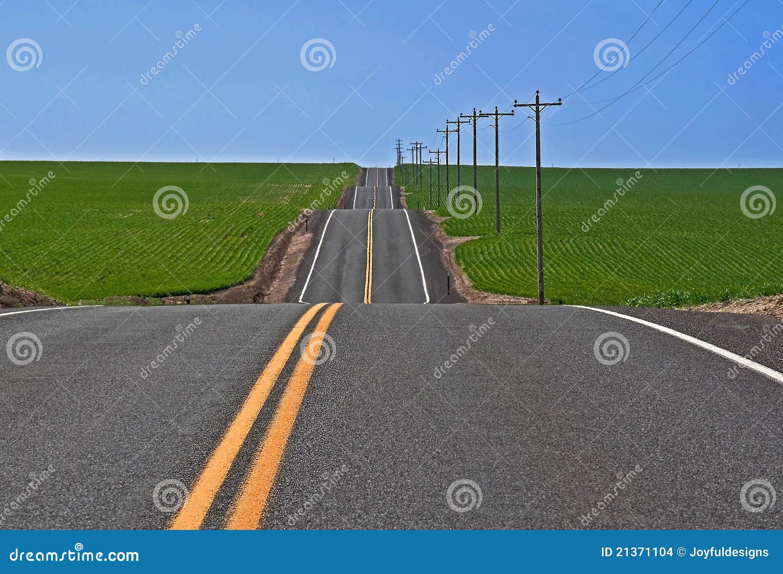 Up and Down Rural Highway stock photo. Image of lands - 21371104