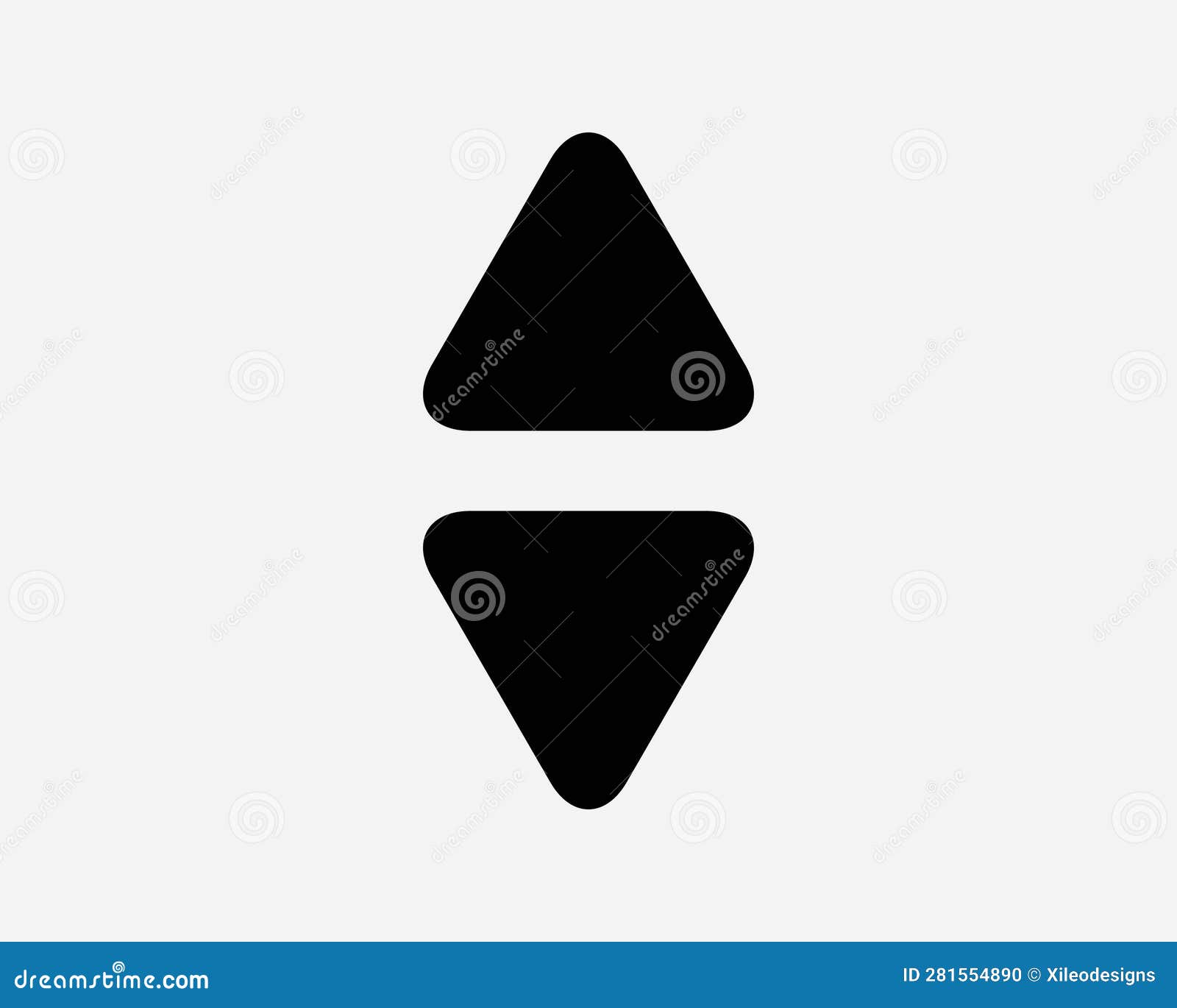 Up Down Triangle Arrow Icon Lift Elevator Button Direction Navigation ...