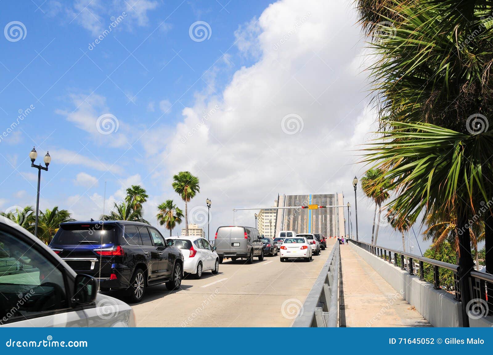 Up drawbridge in Florida stock photo. Image of bridges - 71645052