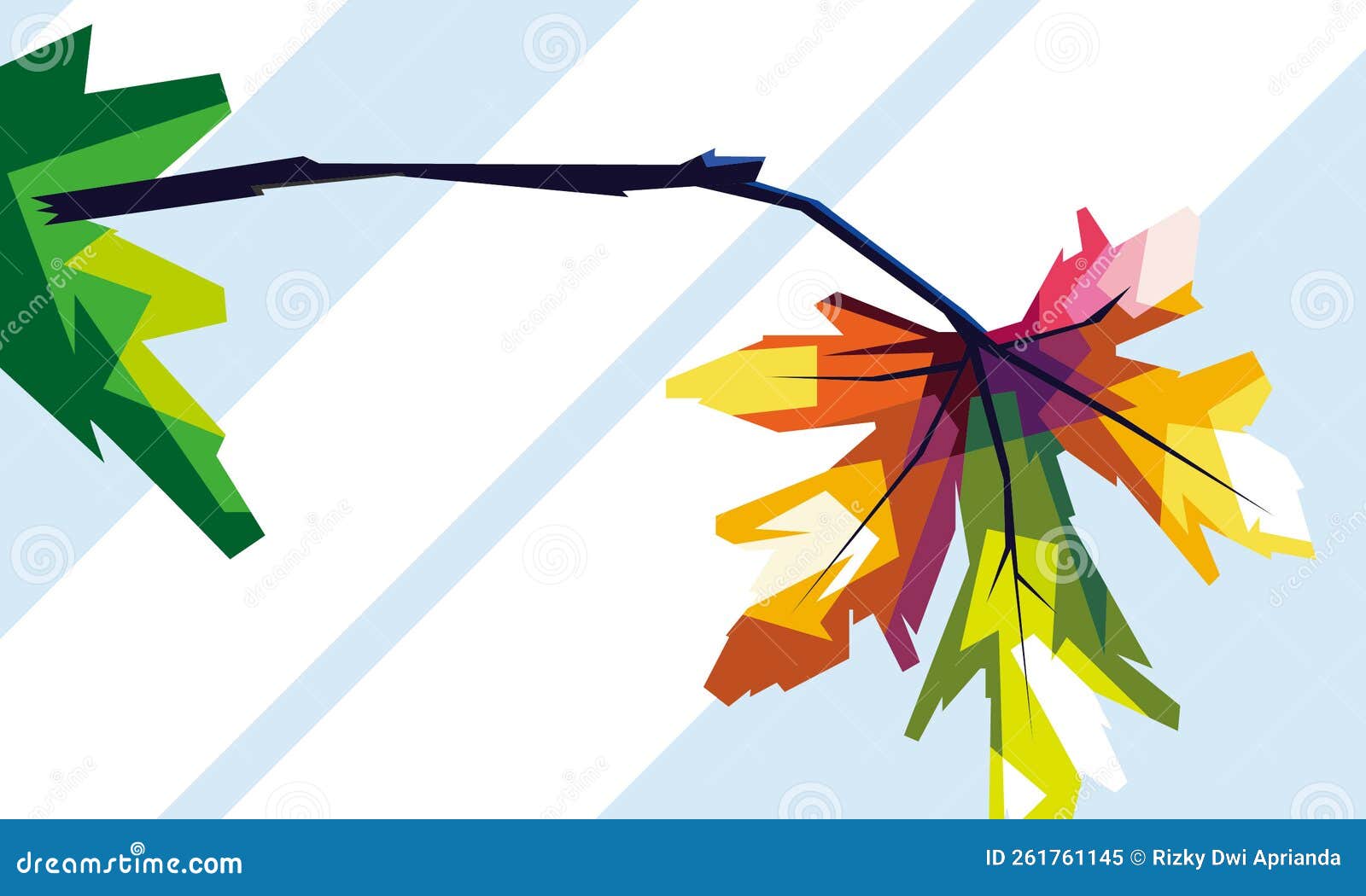 Wpap Popart Dry Leaves Design Cartoon Wpap Popart Stock Vector ...