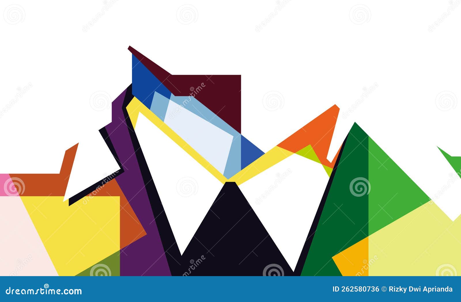 Illustration Design of a Colorful Suit Wpap Popart Stock Vector ...