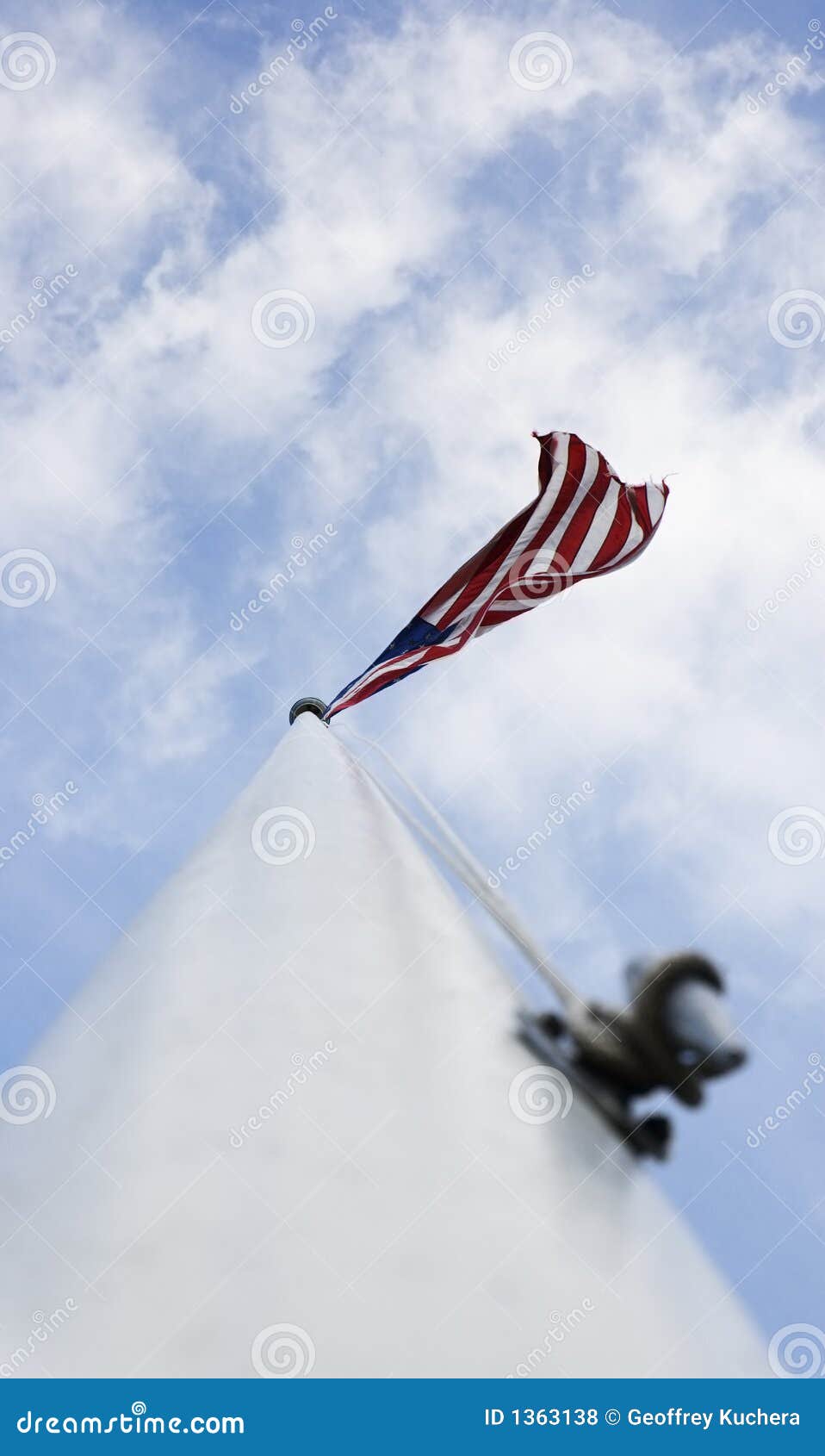Up the Flag Pole stock photo. Image of states, angle, wave - 1363138