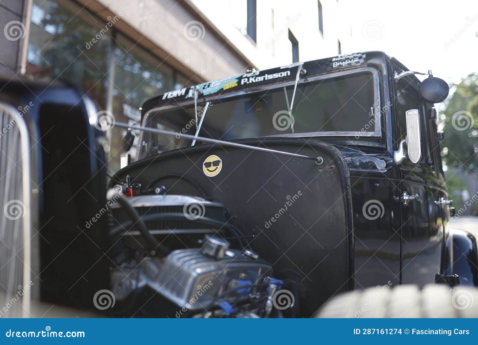Up Front in the Engine of a Hot Rod Editorial Stock Image - Image of ...