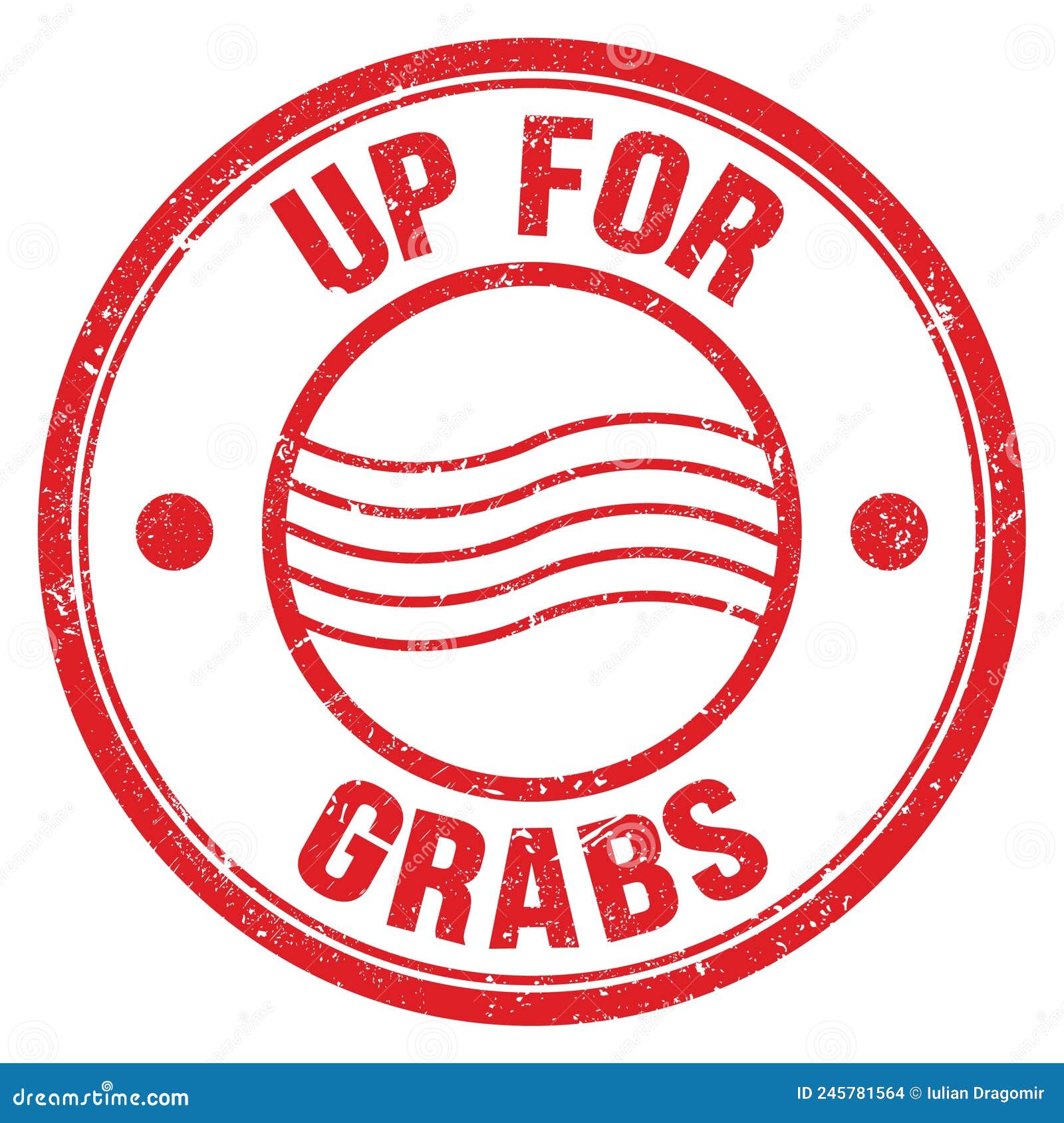 UP FOR GRABS Text Written On Red Round Postal Stamp Sign Royalty-Free ... UP FOR GRABS Text Written On Red Round Postal Stamp Sign Royalty-Free ...