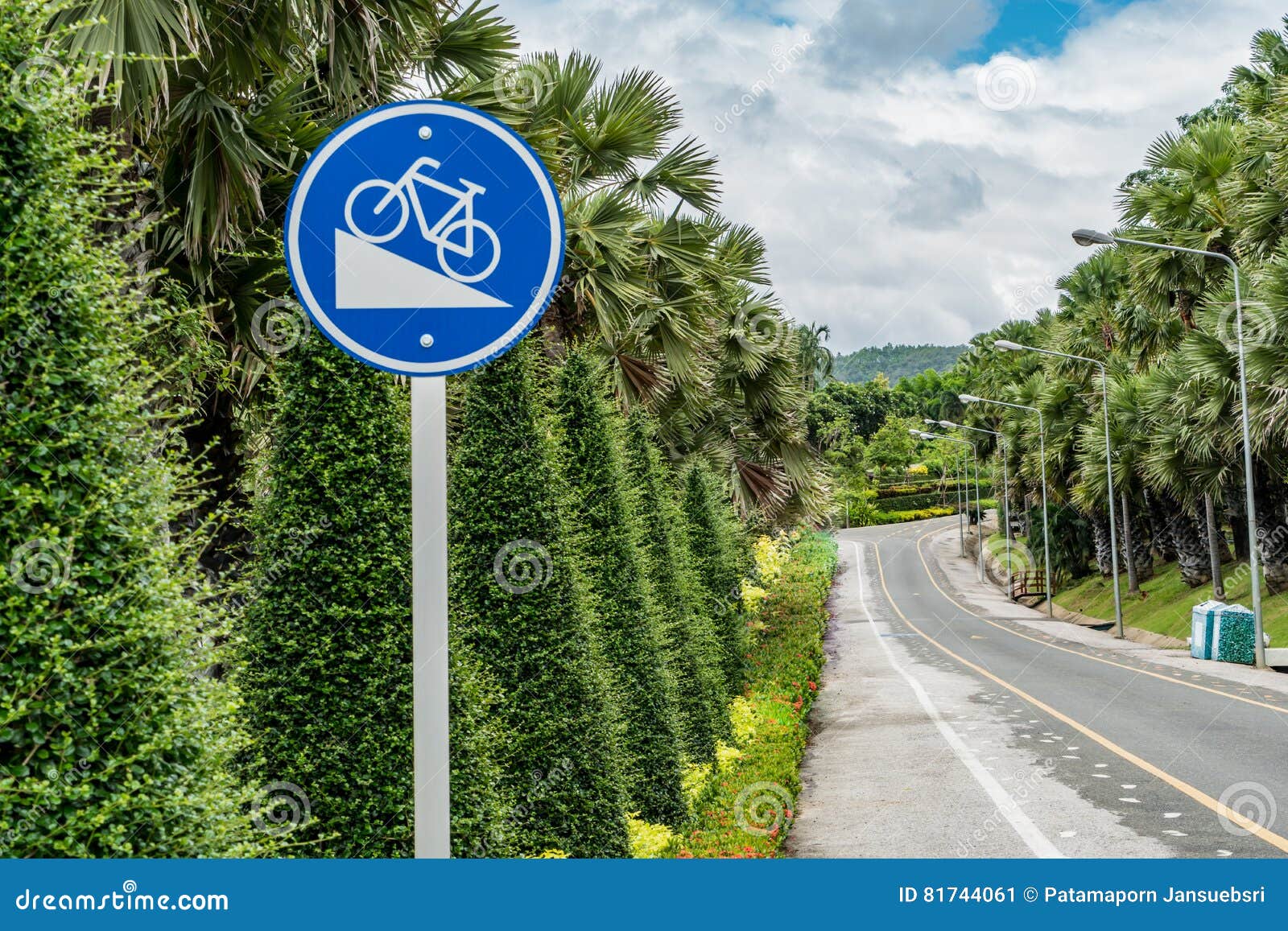 Up hill traffic sign stock image. Image of post, safety - 81744061