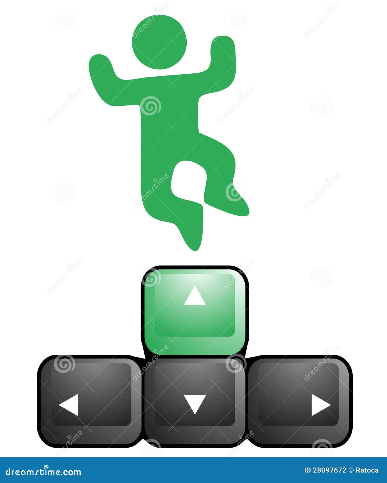 Up key stock vector. Illustration of directives, recreation - 28097672