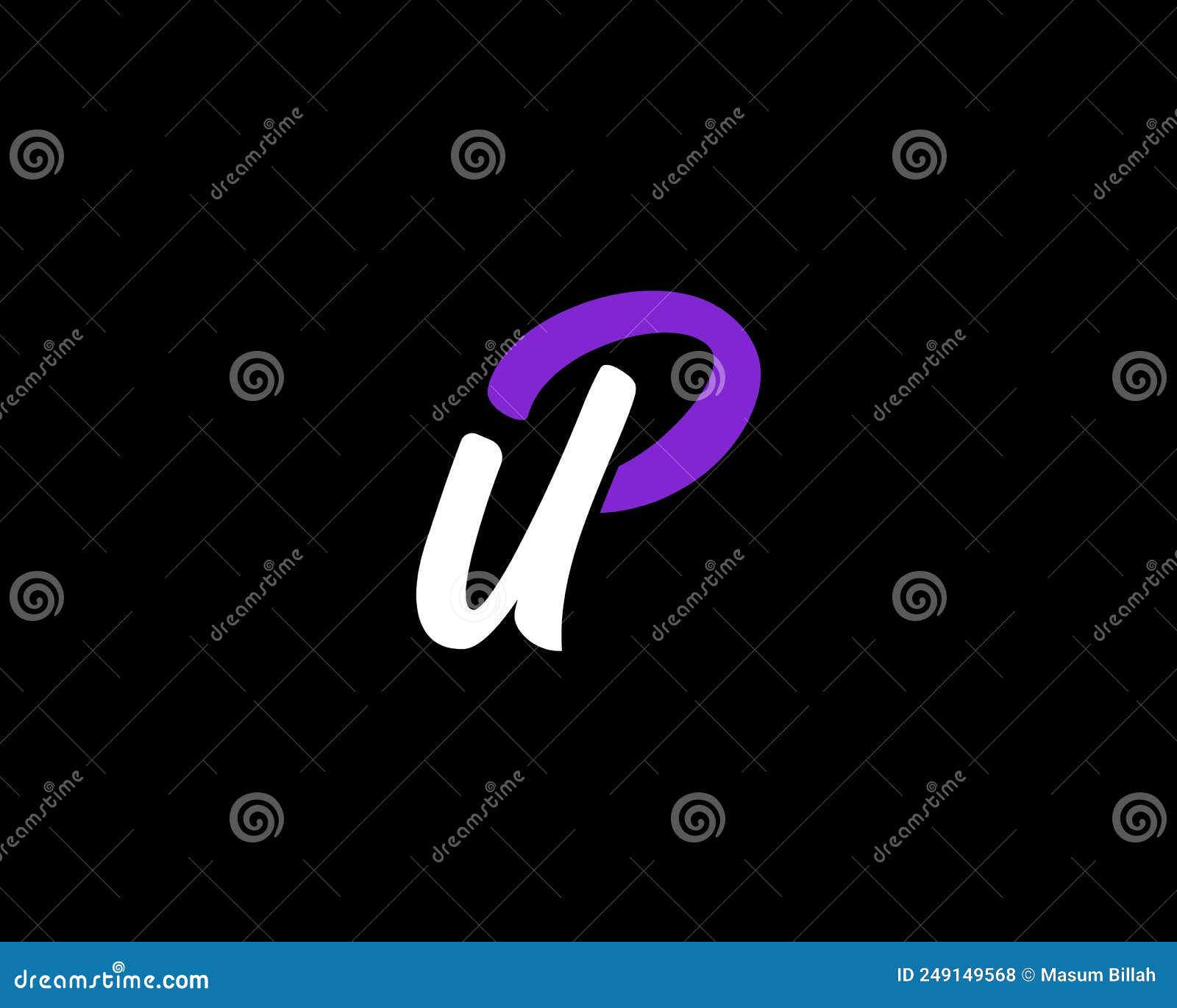 UP Letter Logo Design. stock vector. Illustration of creative - 249149568
