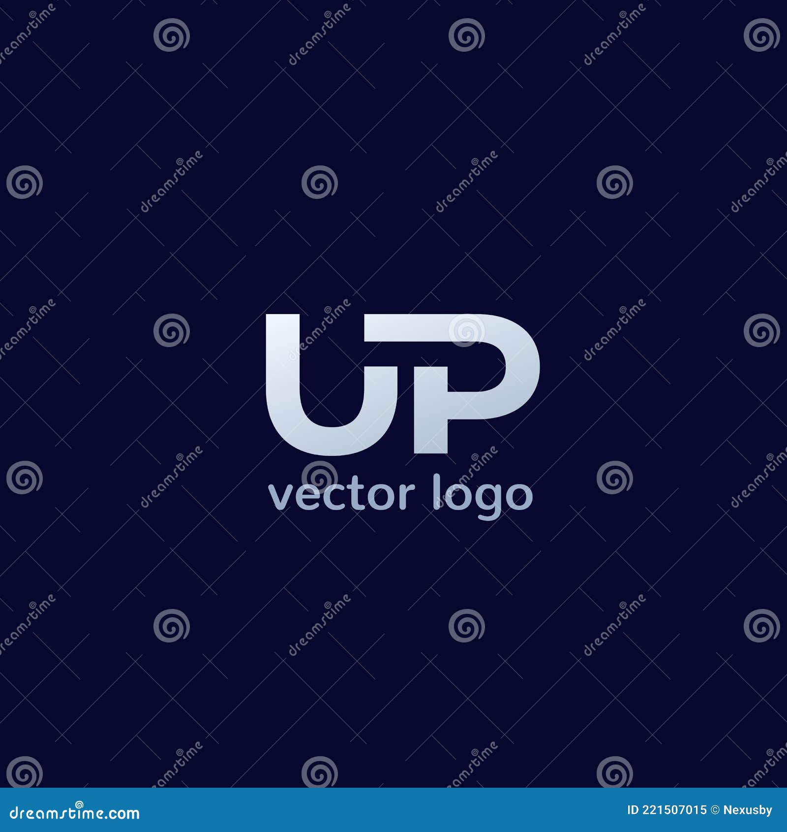 UP Logo Design, Vector Letters Stock Vector - Illustration of company ...