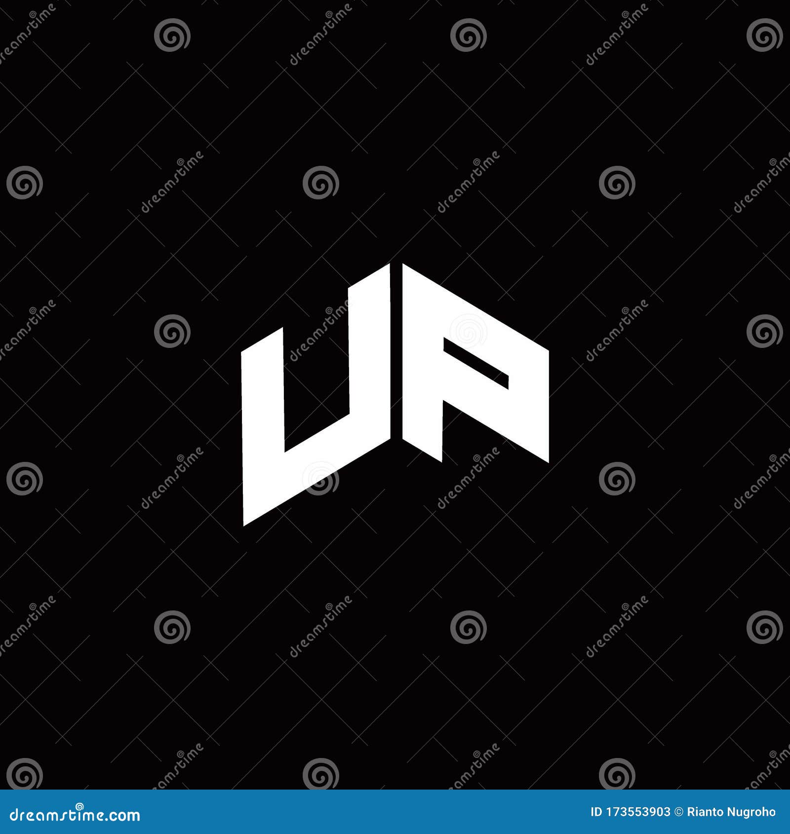 UP Logo Monogram Modern Design Template Stock Vector - Illustration of ...
