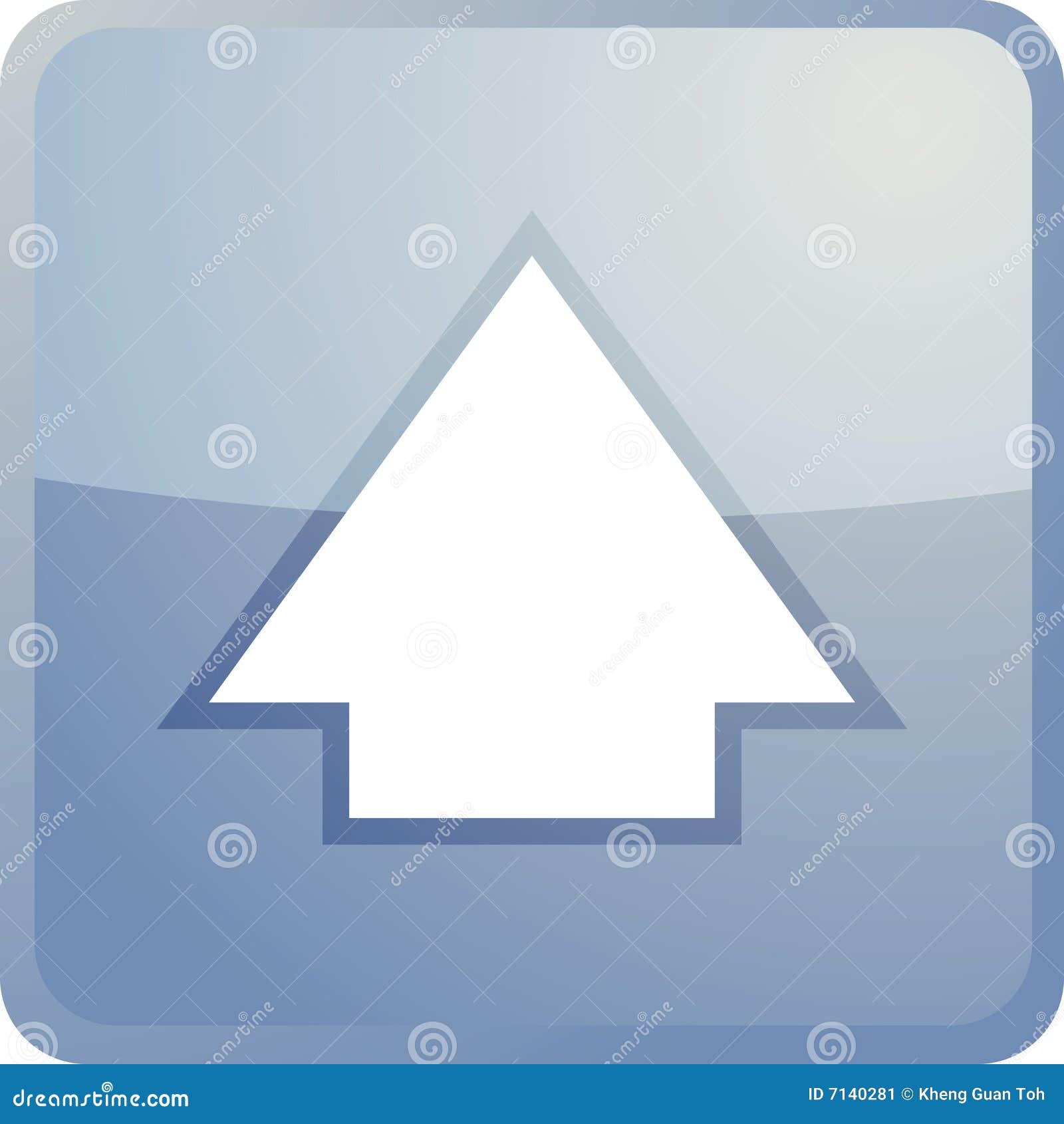 Up navigation icon stock vector. Illustration of glass - 7140281