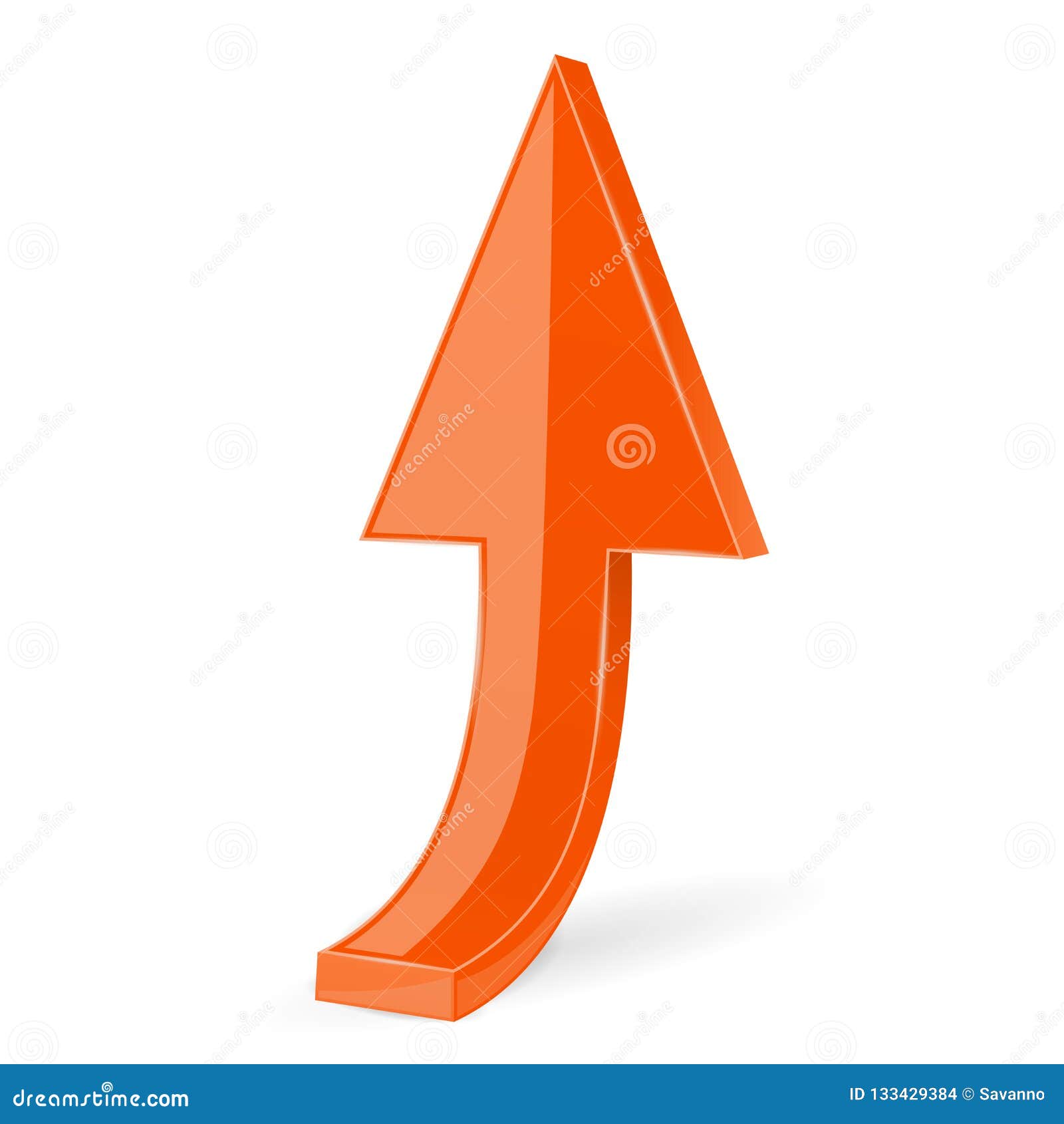 Orange Arrow Icon Up