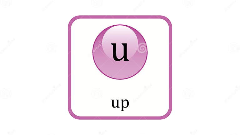 Up quark icon stock vector. Illustration of vector, hadron - 245880768