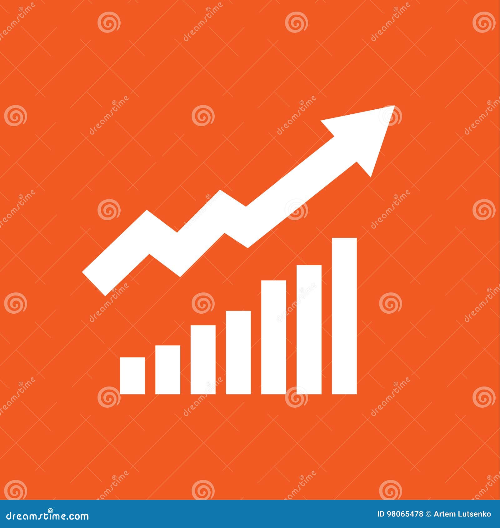 Up Raiting Icon Simple Vector Illustration Stock Vector - Illustration ...