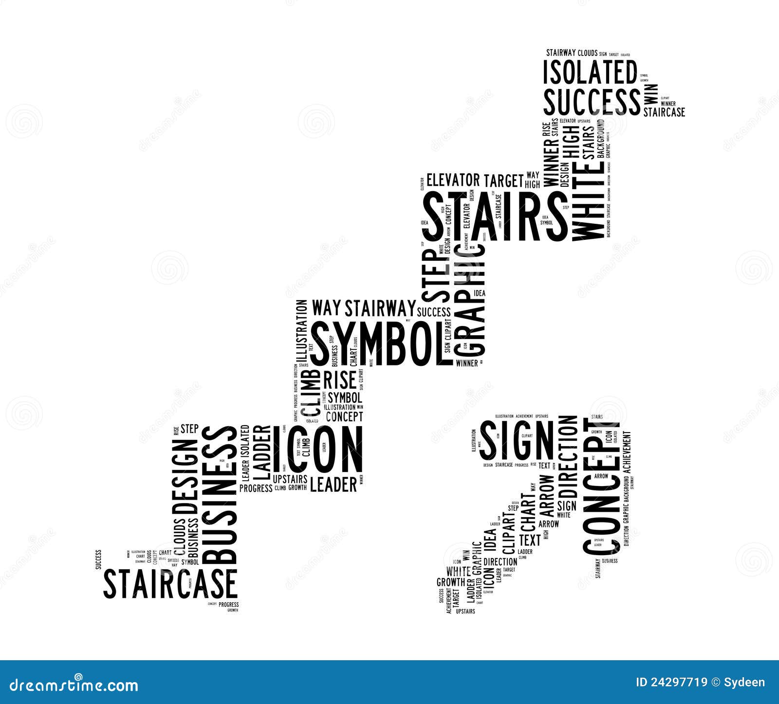 Up stair text clouds stock illustration. Illustration of concept - 24297719