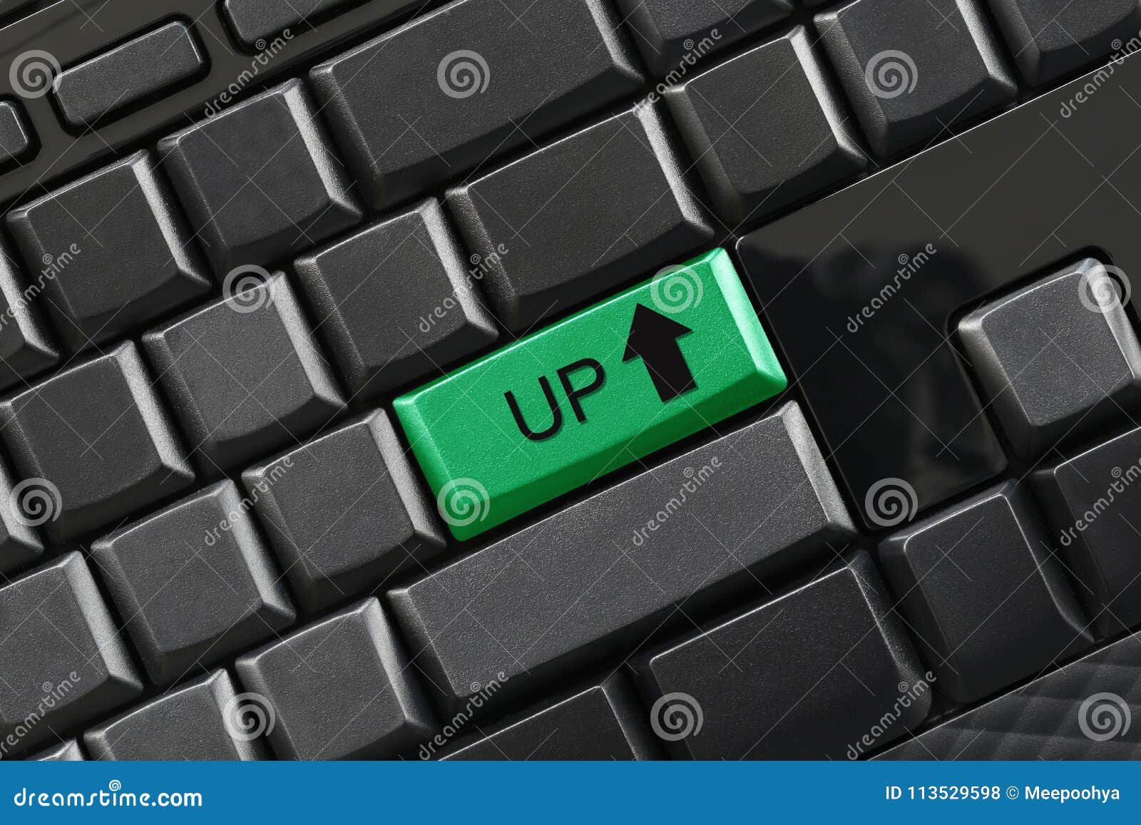 UP Text on Enter Button of Black Keyboard. Stock Photo - Image of ...