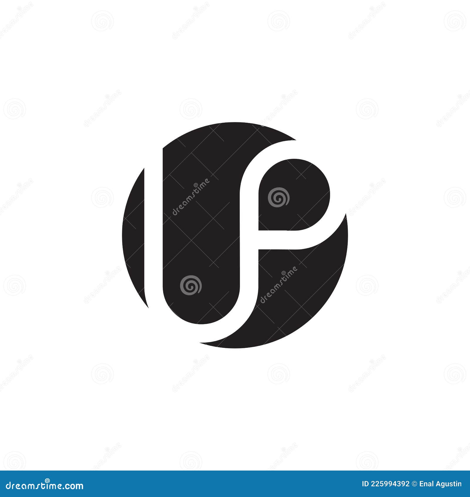 Up Text Logo Design Template Stock Vector - Illustration of business ...