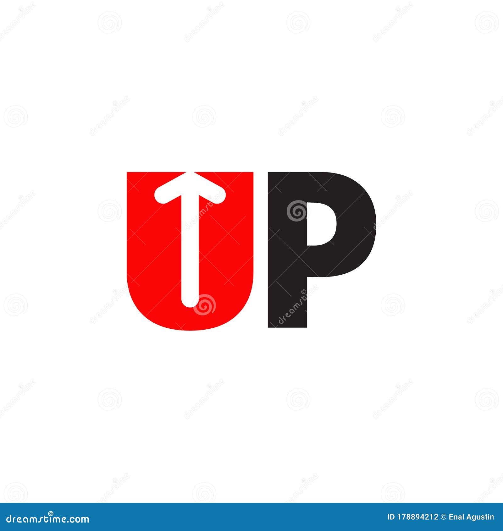 Up Text Logo Icon Design Template Stock Vector - Illustration of logo ...
