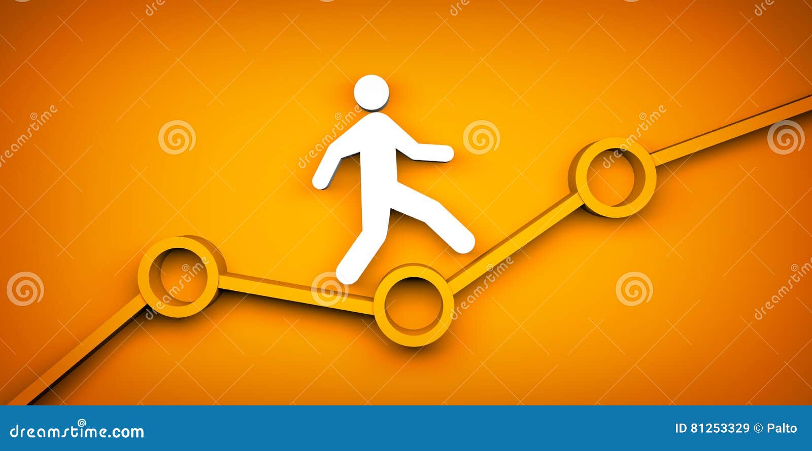 Up To Personal and Career Growth, Progress Concept Stock Illustration ...