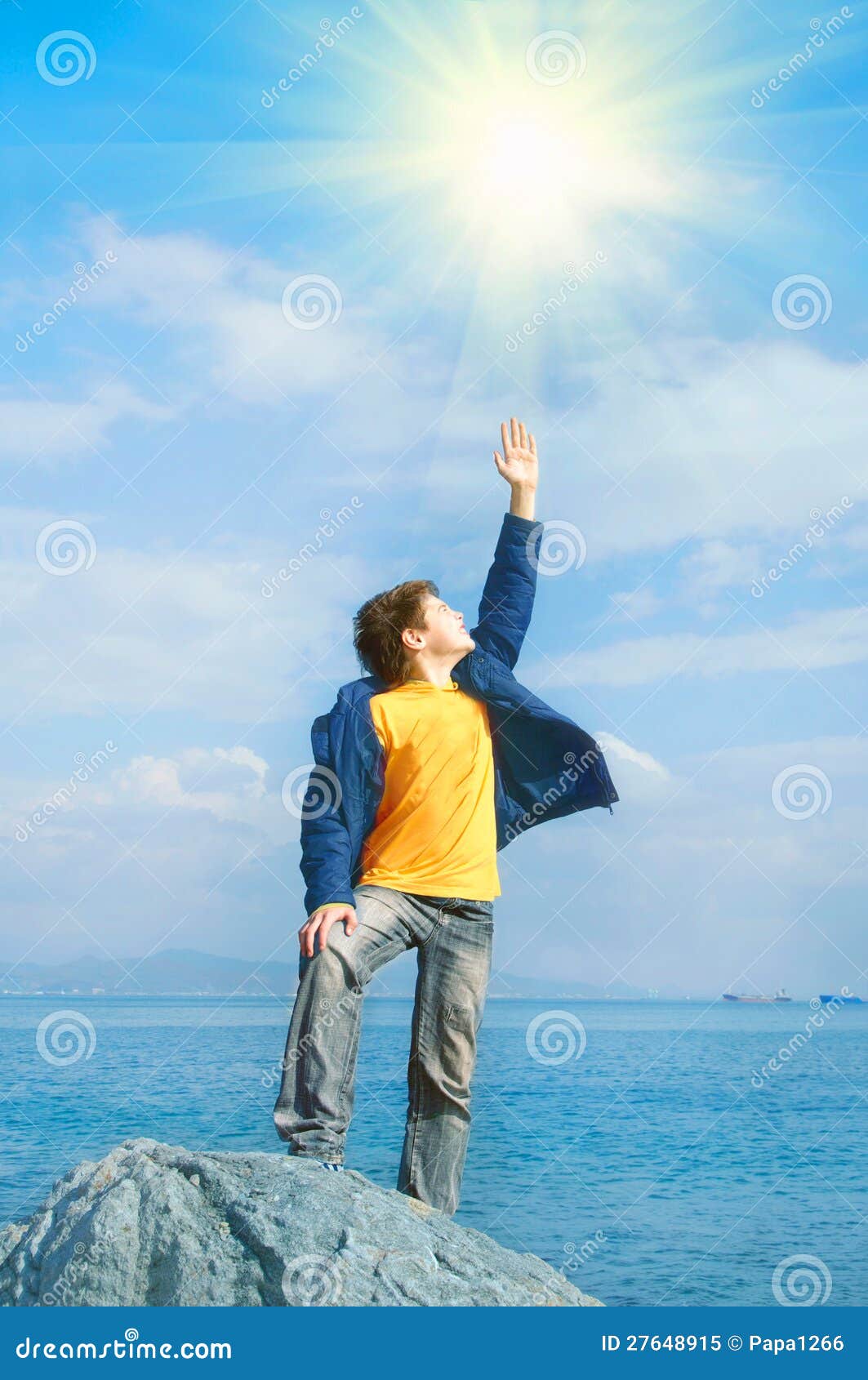 Up to the sun stock image. Image of freedom, alone, paradise - 27648915