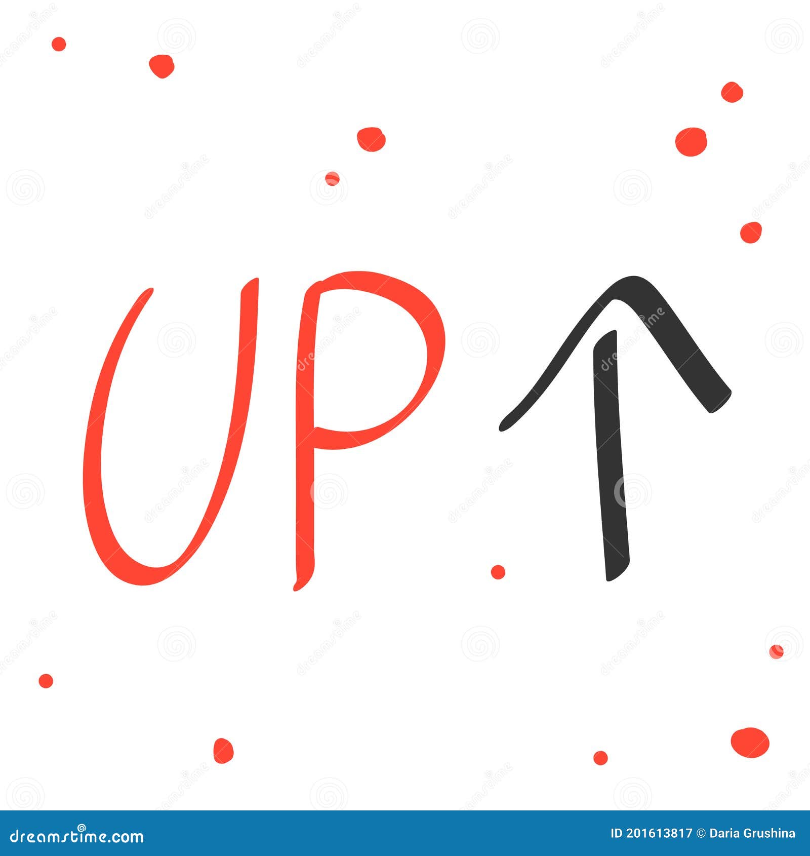 Up. Vector Design Illustration. Video Logo Sticker. Banner Background ...