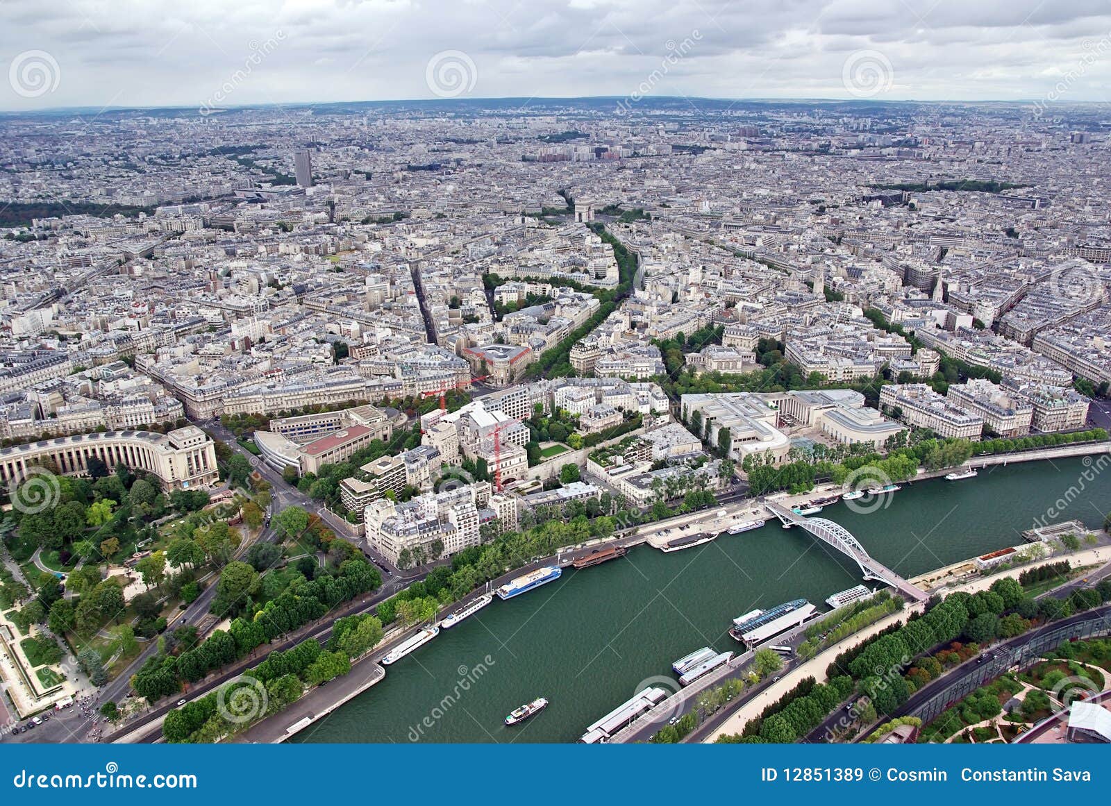 Up view of Paris stock image. Image of district, architectural - 12851389