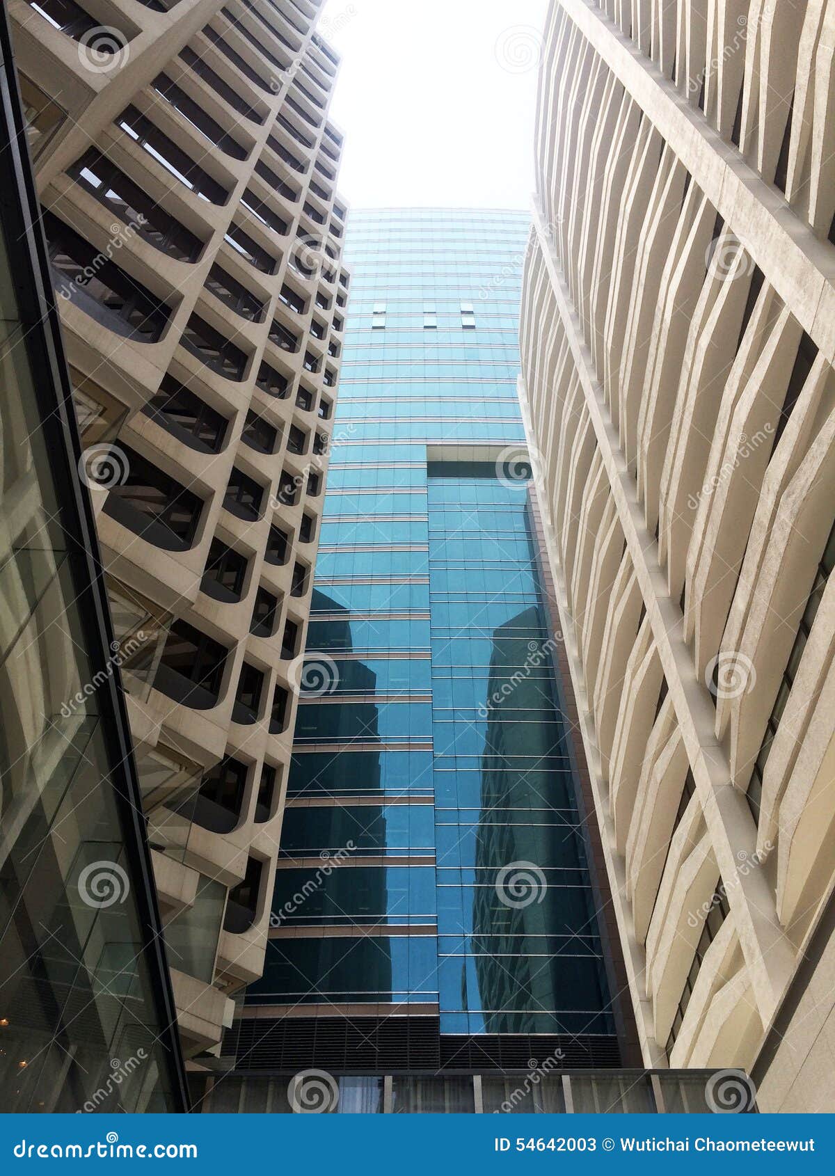 Up View Perspective Building Stock Image - Image of downtown ...