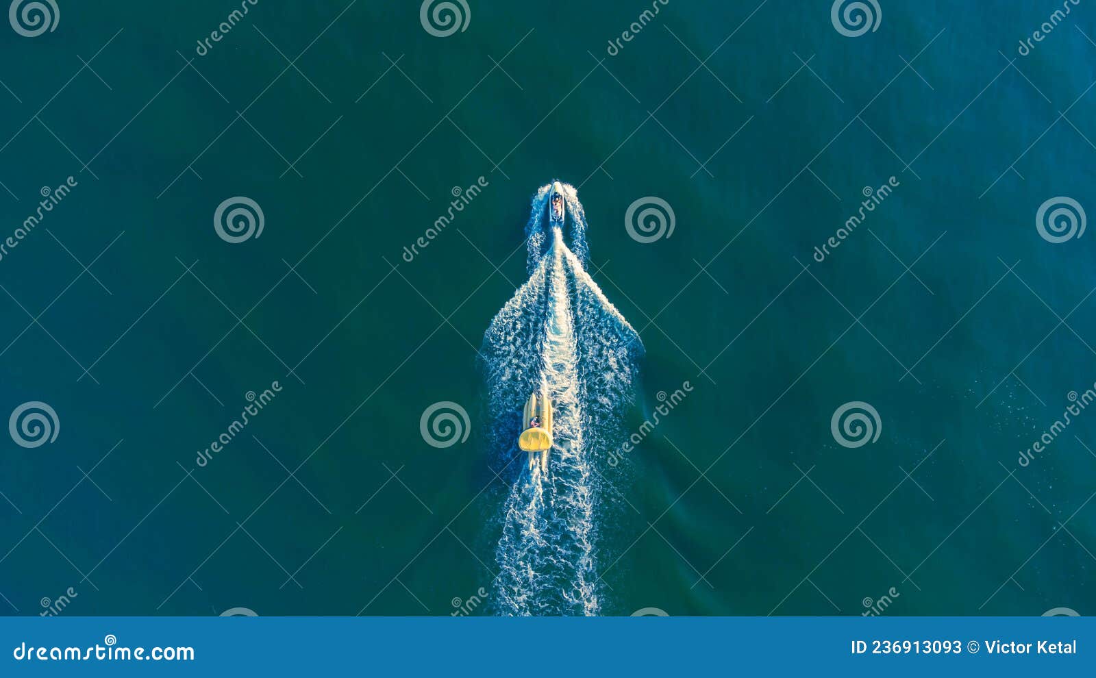 Up View of Sea Water and Boat in Summer. Stock Image - Image of blue ...