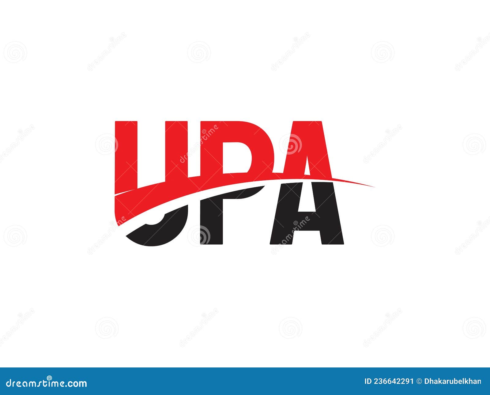 UPA Letter Initial Logo Design Vector Illustration Stock Vector ...