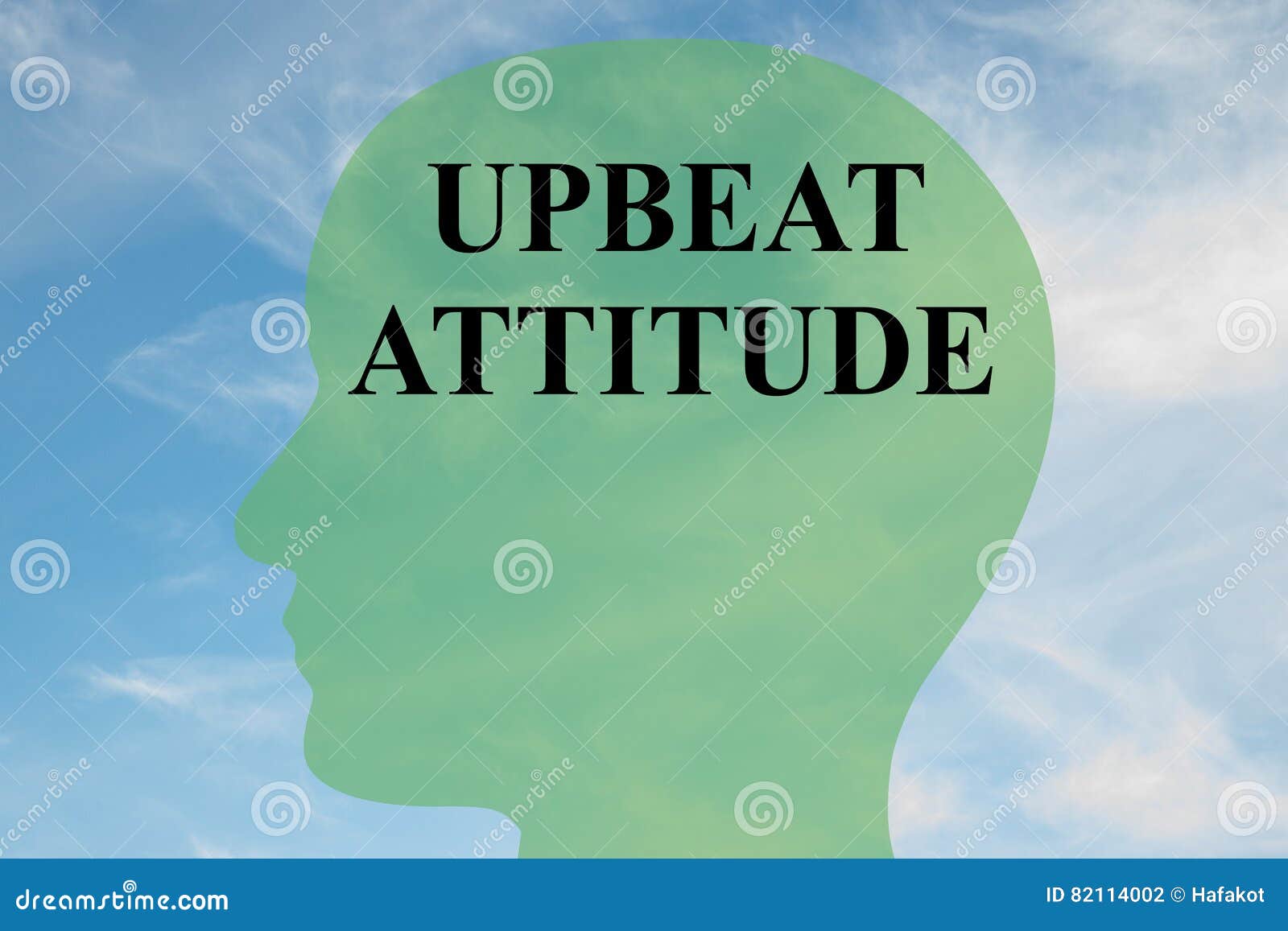 Upbeat Attitude concept stock illustration. Illustration of motivation ...