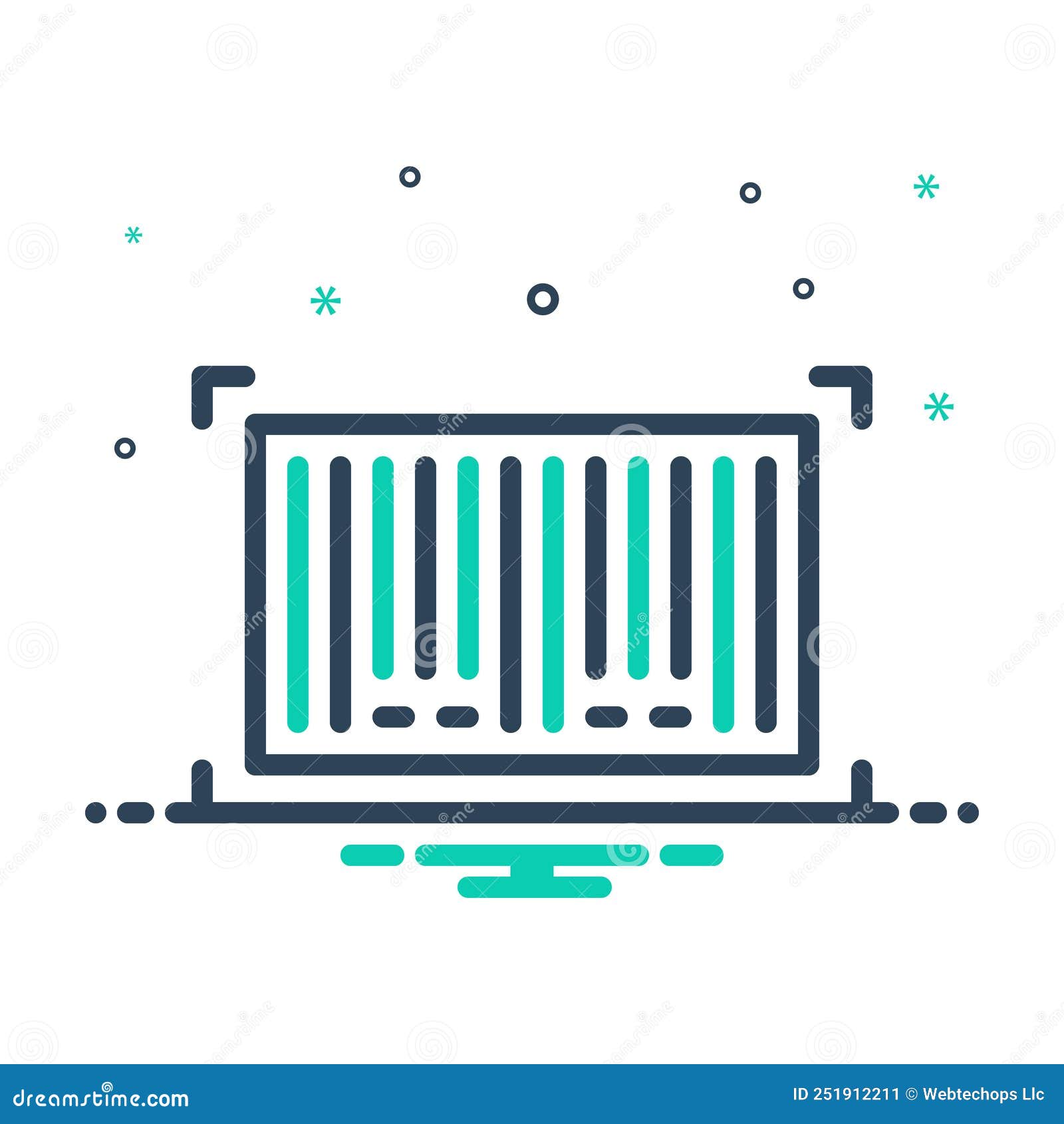 Inventory Barcode Scanner Reader. Barcode Scanner Vector Illustration ...