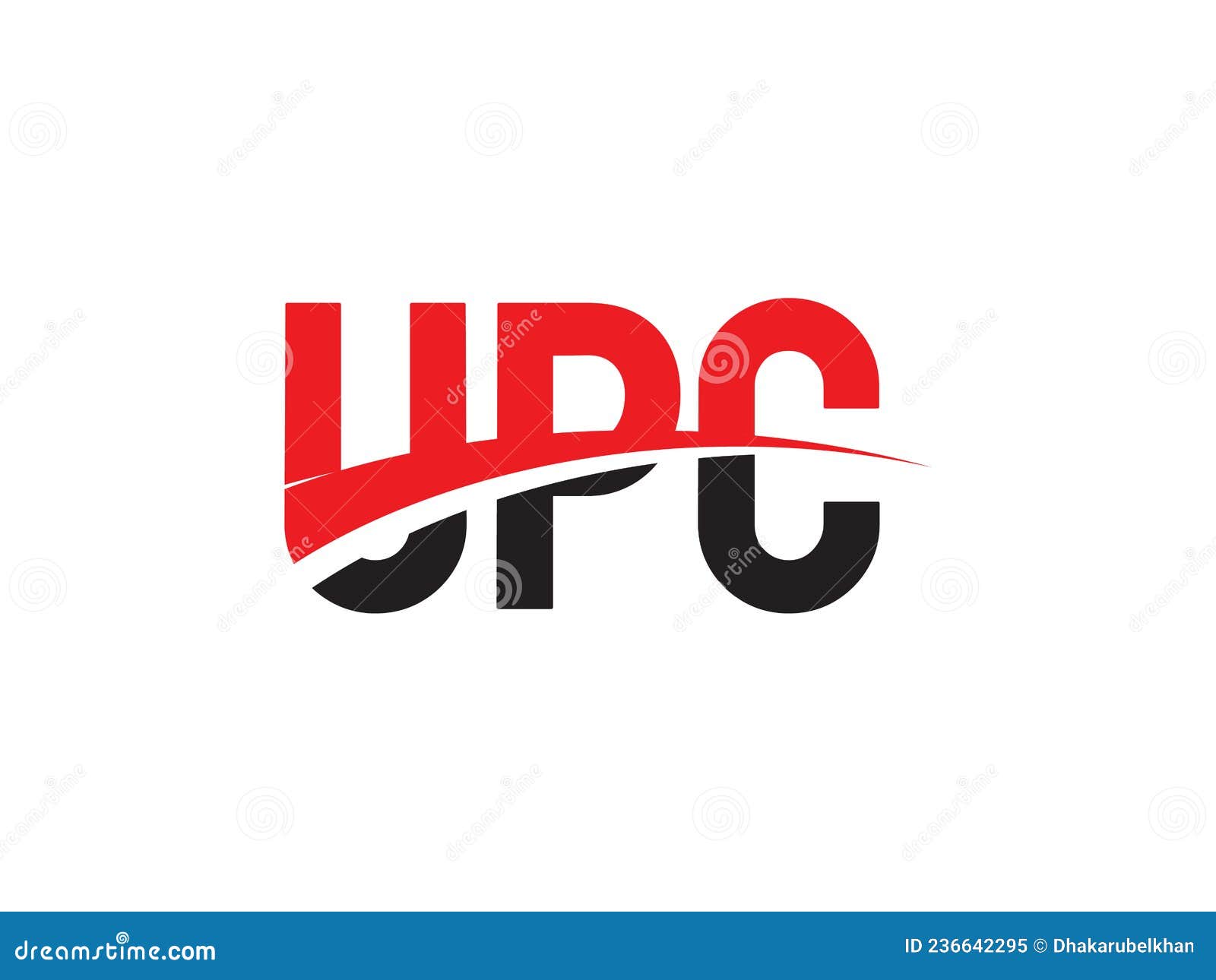 UPC Letter Initial Logo Design Vector Illustration Stock Vector ...