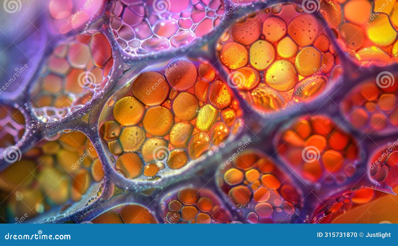 An Upclose Look at the Complex Structures of a Flower Petal Revealing ...
