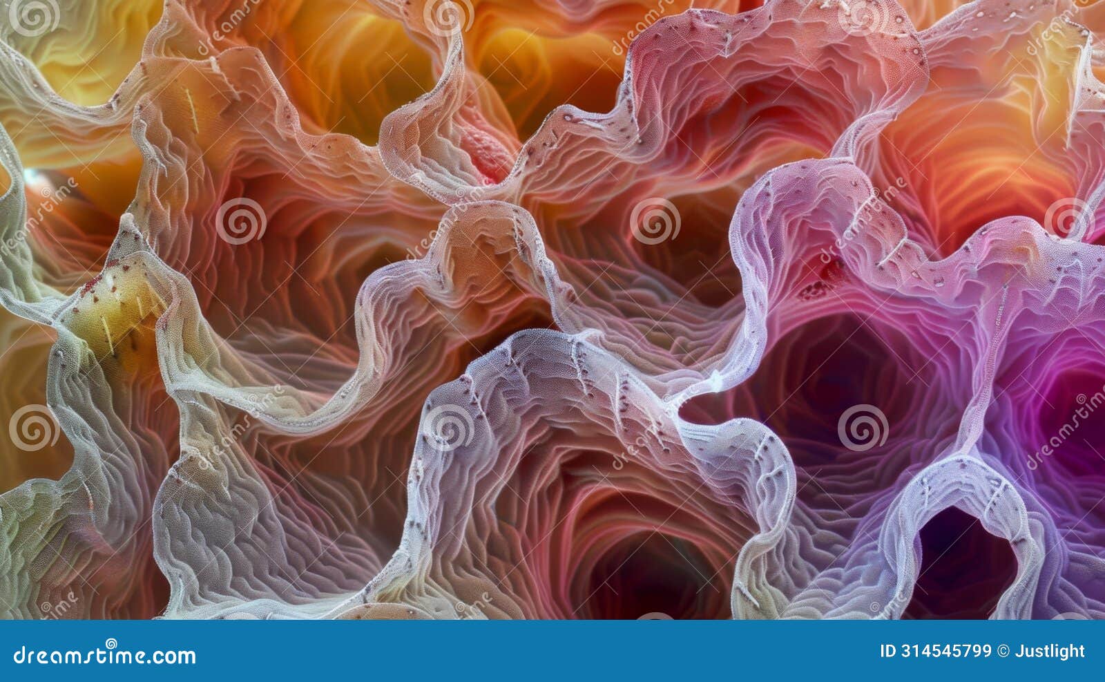 An Upclose View of the Notched and Folded Membrane of a Euglenoid ...