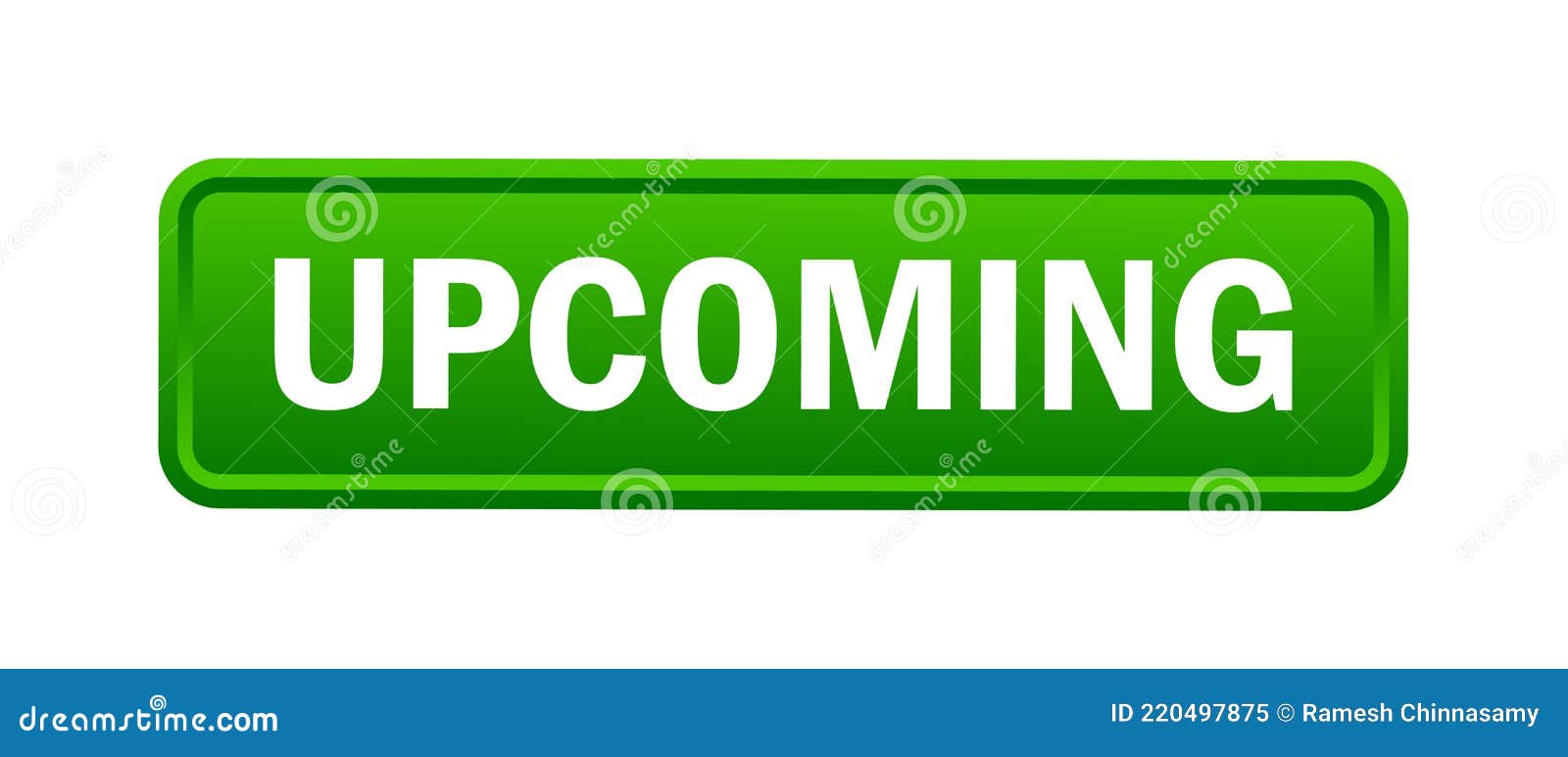 Upcoming button stock vector. Illustration of icon, internet - 220497875