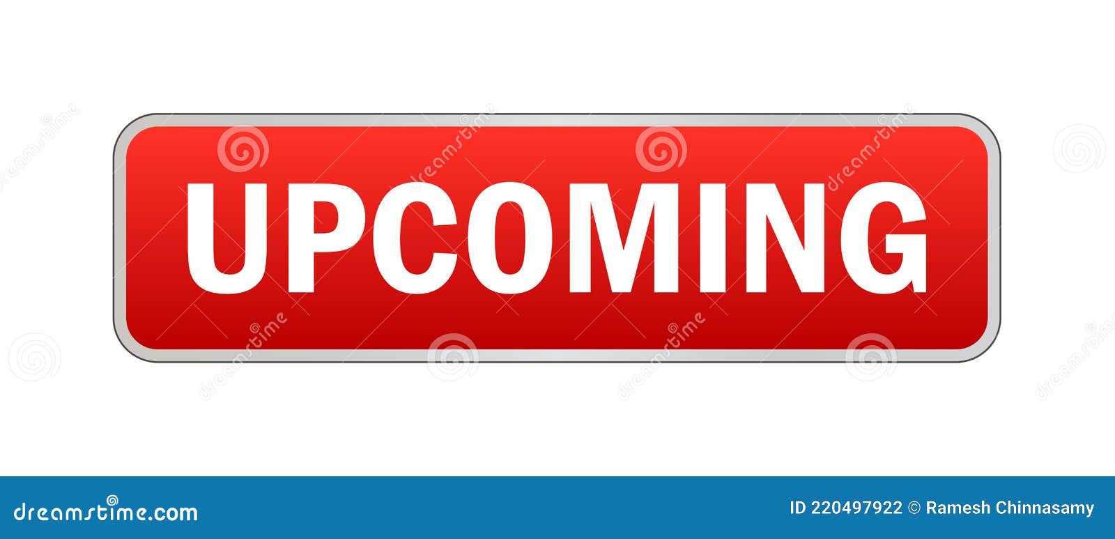 Upcoming button stock vector. Illustration of icon, enter - 220497922