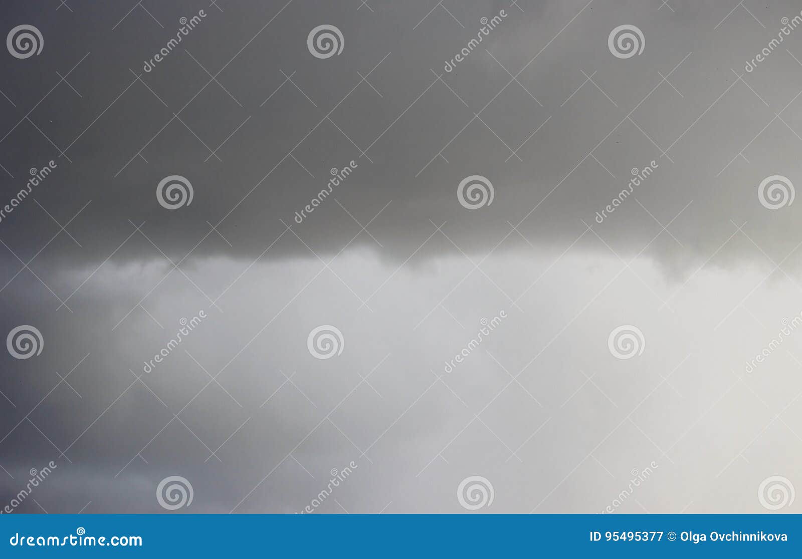 Upcoming Front from Dark Gray Rain Clouds before a Thunderstorm in ...