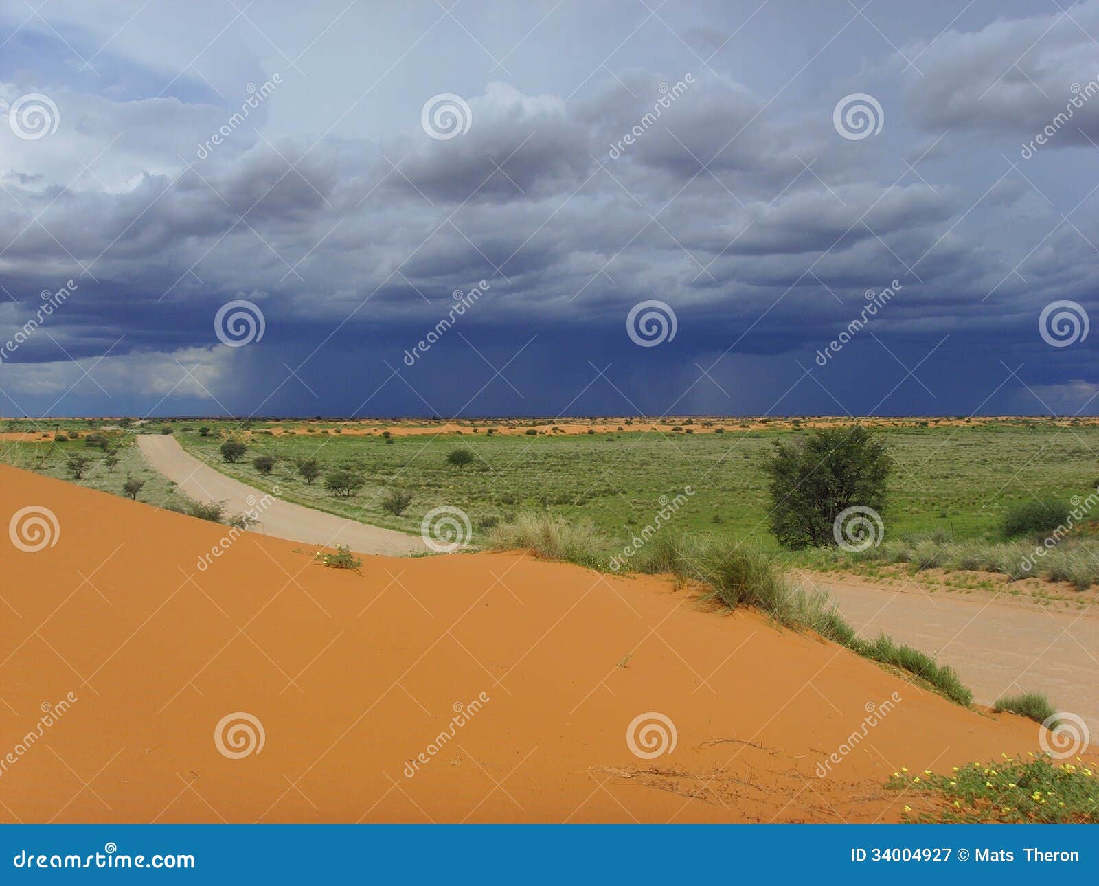 Upcoming rain stock image. Image of sand, namibia, rain - 34004927