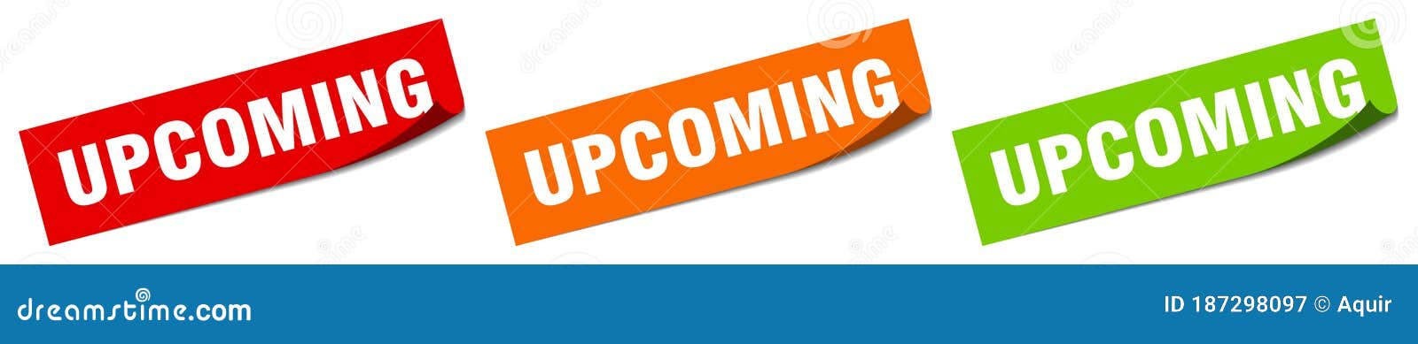 Upcoming Sticker. Upcoming Square Isolated Sign Stock Vector ...