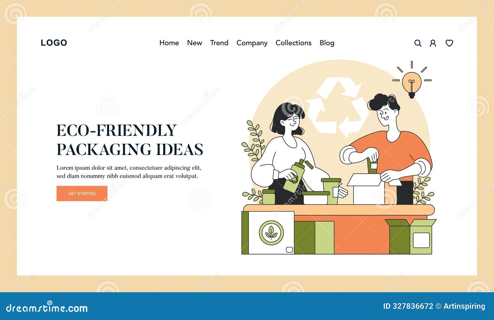 Upcycled Handmade. Flat Vector Illustration Stock Illustration ...