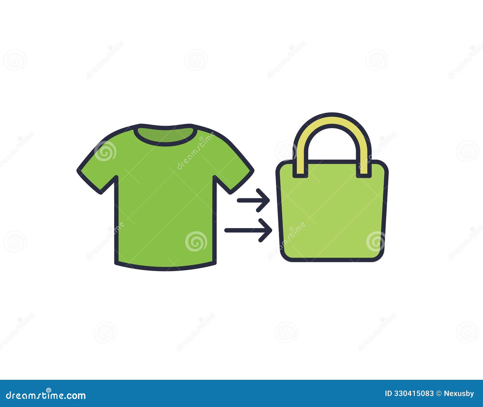 Upcycling Icon, Reuse Old Clothes Vector Design Stock Illustration ...