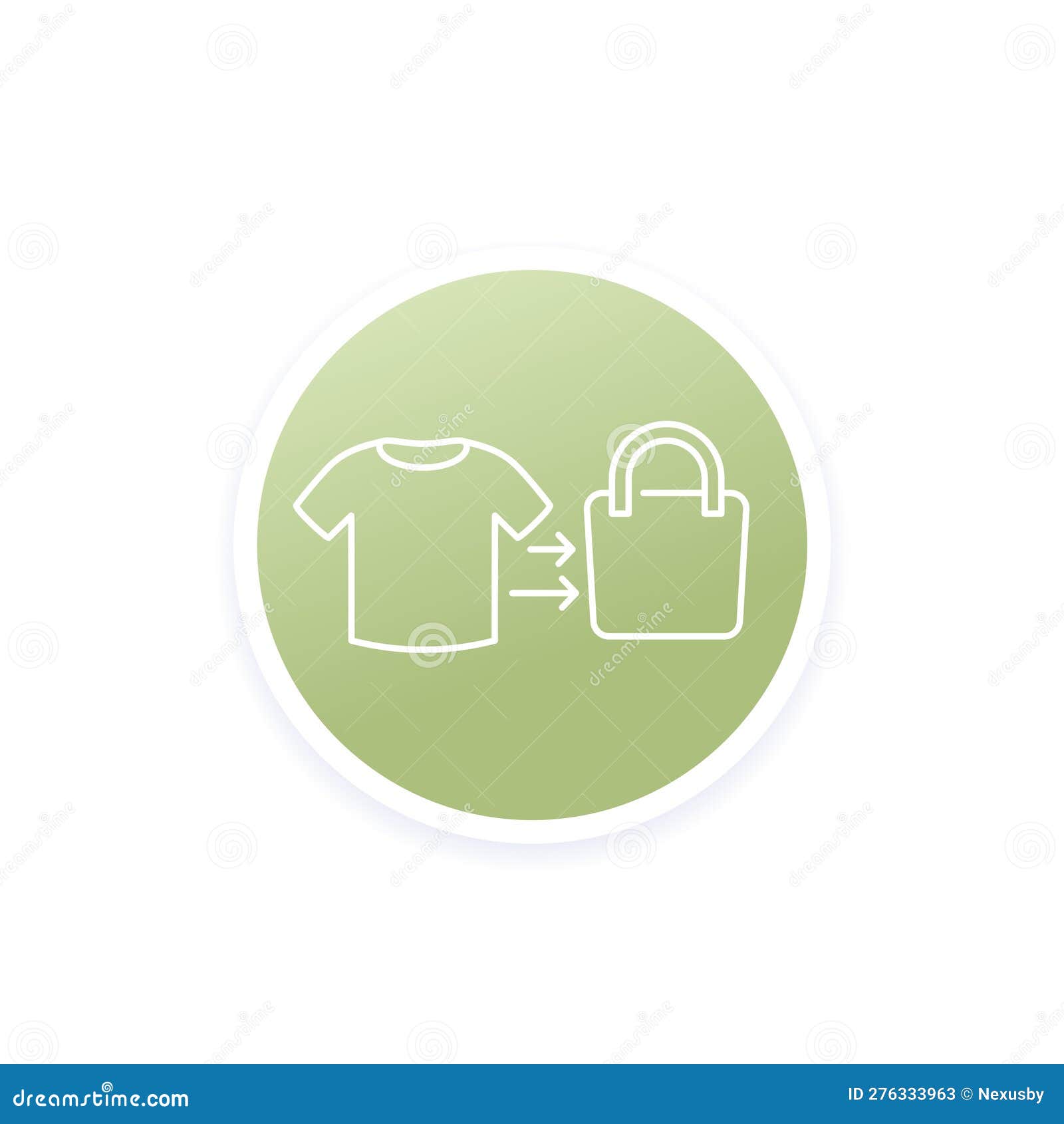 Upcycling Line Icon, Reuse Old Clothes, Vector Stock Vector ...