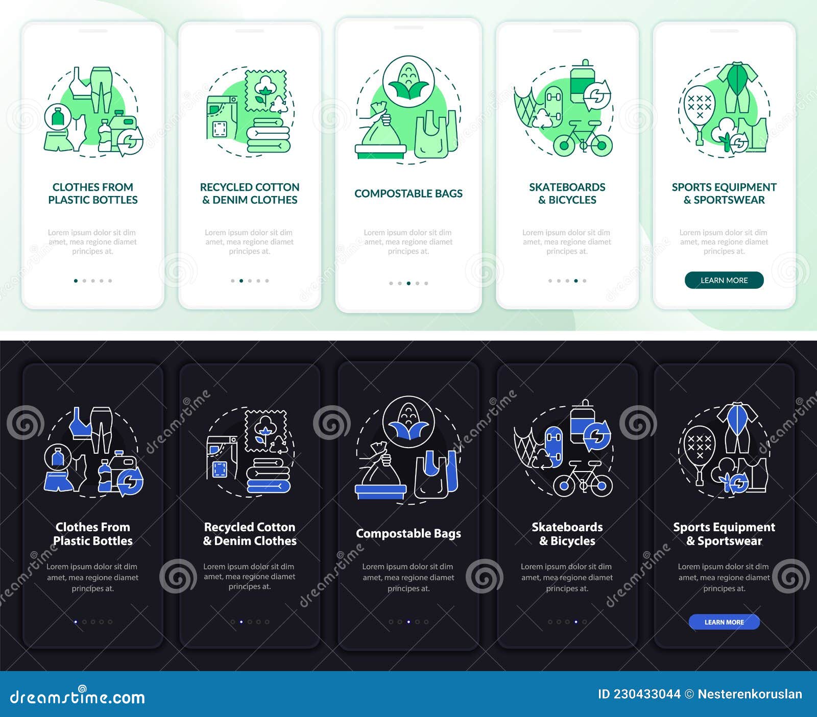 Upcycling Mobile Application Banner Set. Eco Tips For Reducing Waste ... Upcycling Mobile Application Banner Set. Eco Tips For Reducing Waste ...